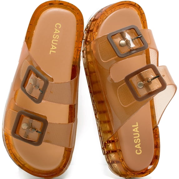CKWLXQY Women Jelly Sandals - Lightweight & Water-Resistant Pool Slides ...