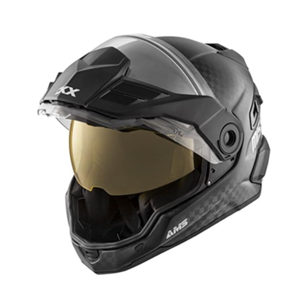 CKX Mission Carbon Fiber Snowmobile Helmet Black 512365 - Walmart.com