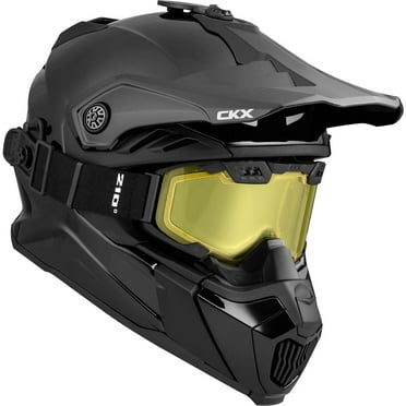 CKX Mission Carbon Fiber Electric Shield Snowmobile Helmet Black 512393 ...