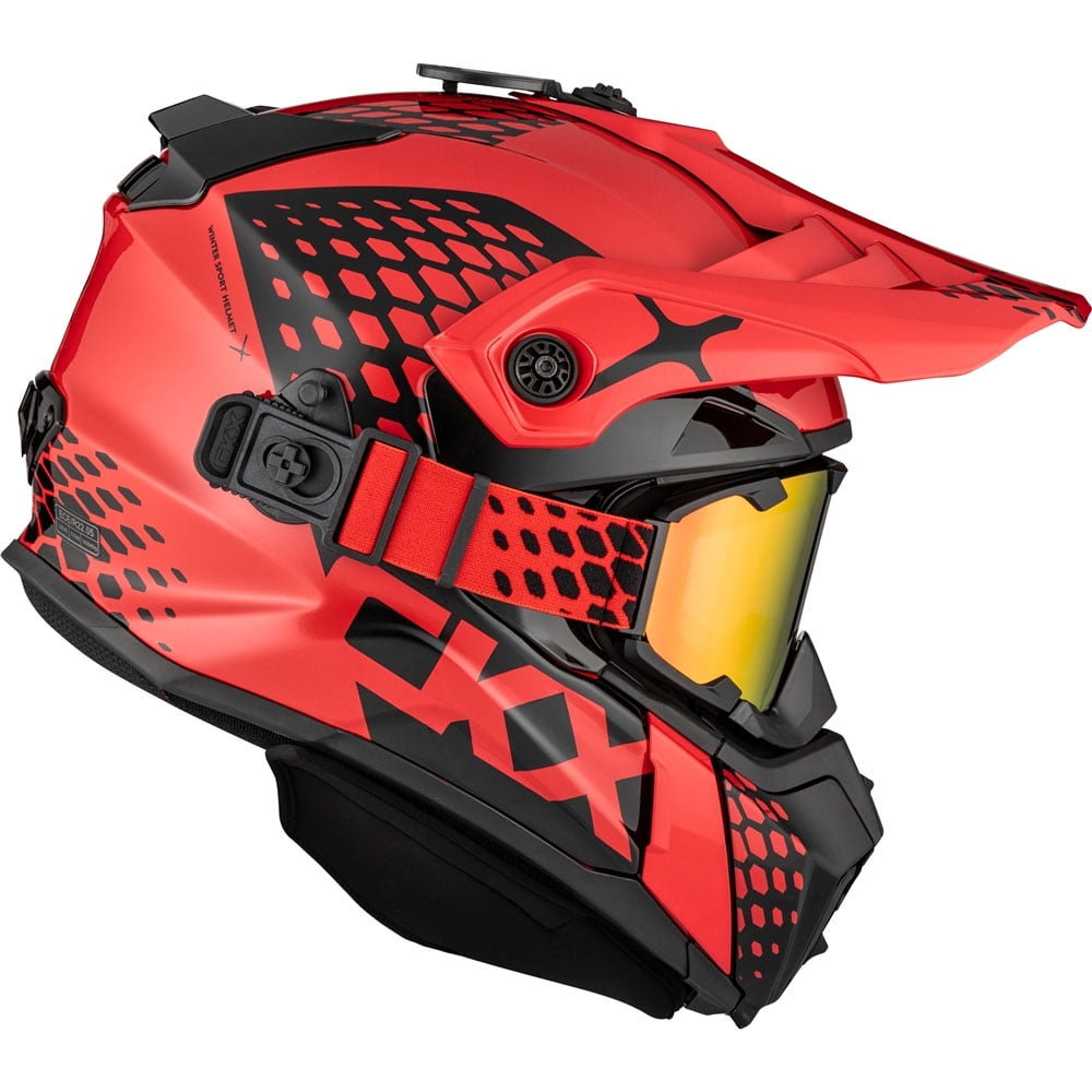 CKX Titan Original Full Face Snowmobile Helmet Viper Glossy Red 516114 ...