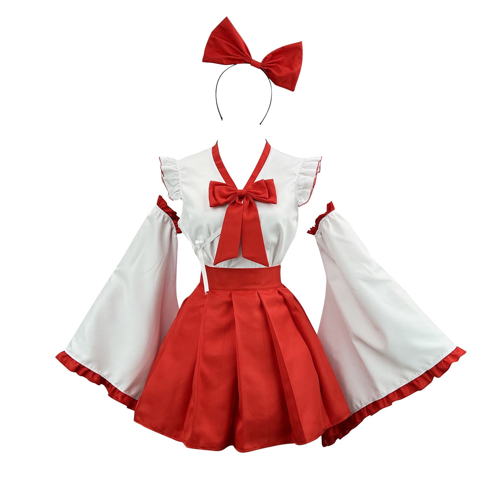 CKpwisy Cute Japanese Maid Outfit With Matching Girl Dress Women's ...