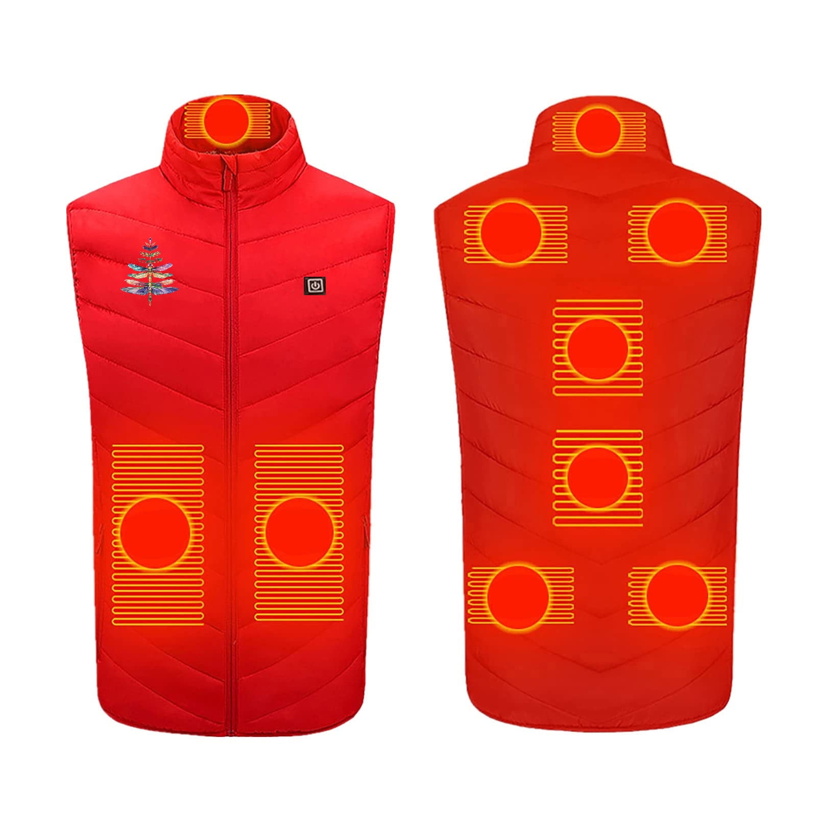 CKpwisy Heated Vest Unisex Winter Heating Vest Warming Clothes Body ...