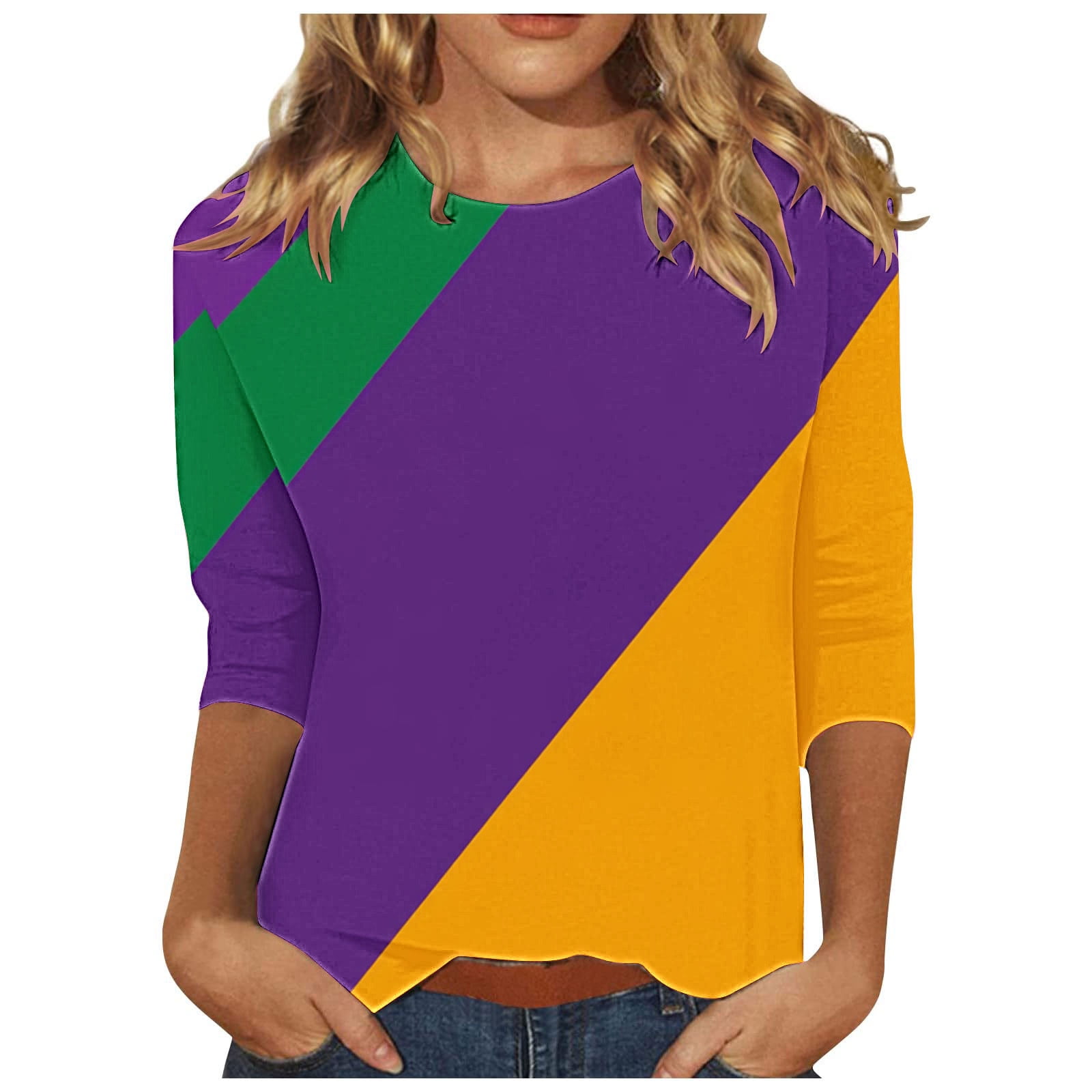 CKpwisy Women Holiday Tees Blouses Tops Floral Print Dressy Fall Basic ...