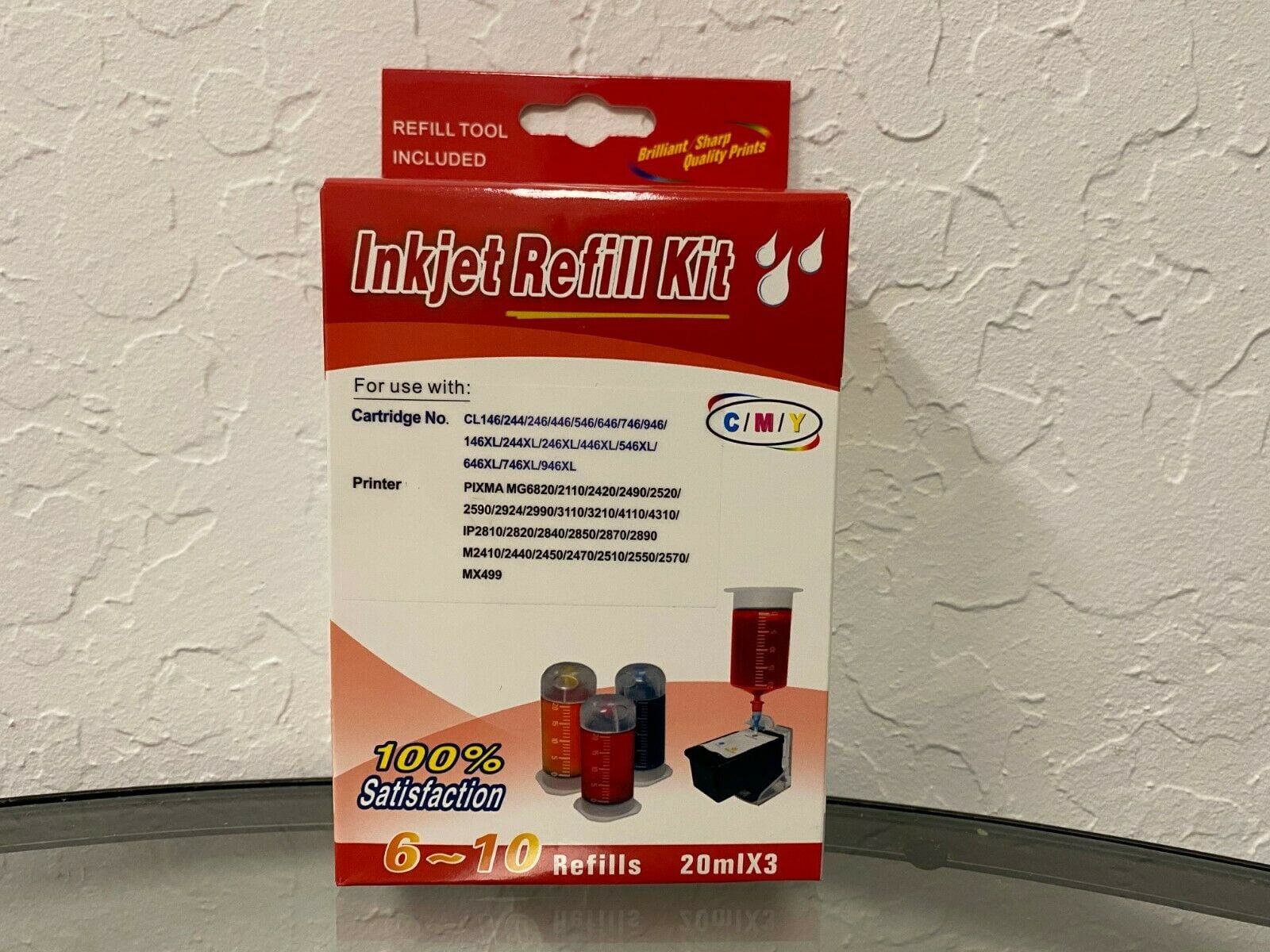 CL-246 CL-246XL COLOR Cartridges DIY Refill kit Box for Canon PIXMA ...