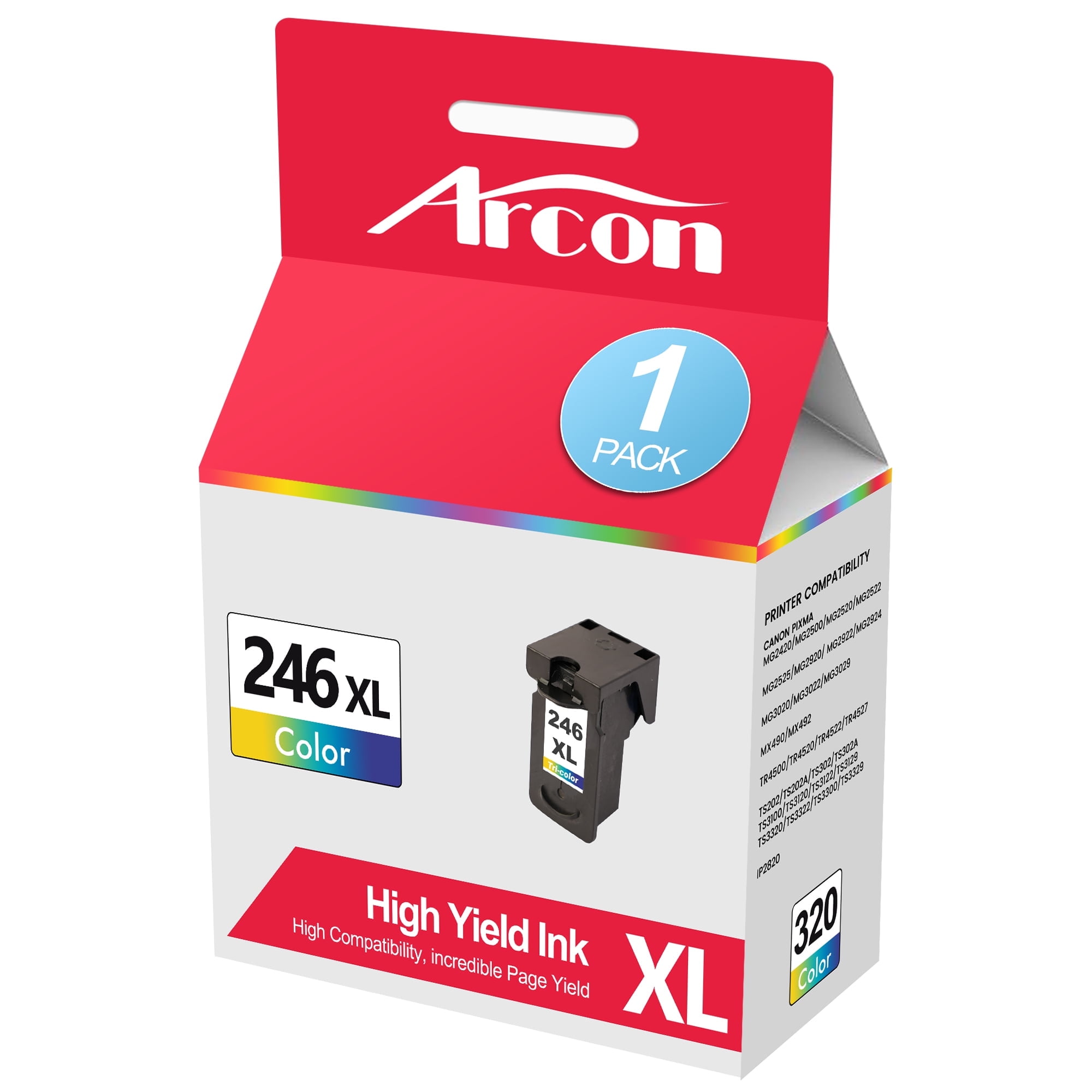 CL 246XL Color Ink Cartridge Compatible for Canon 246 Color Ink High ...