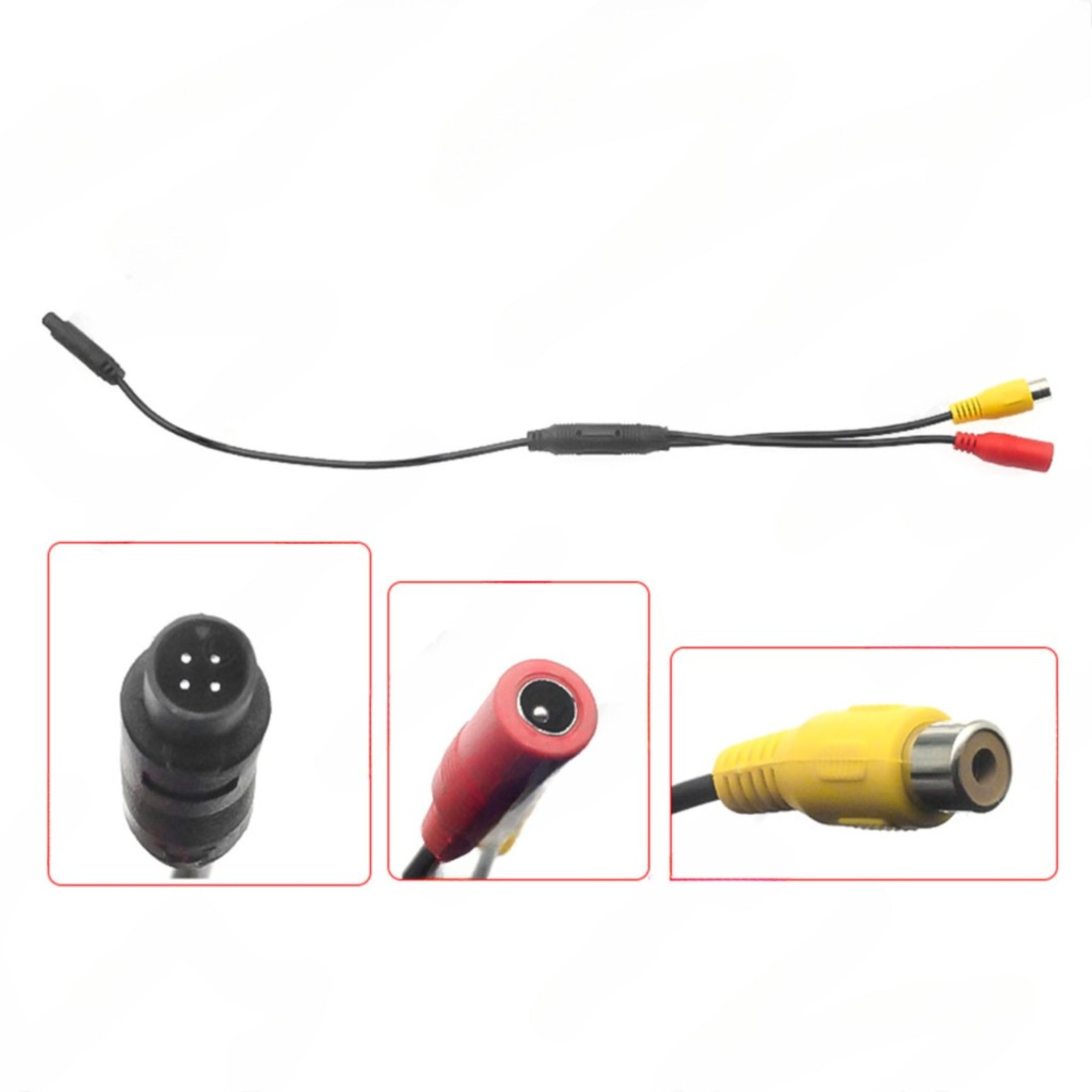 CL-Car video conversion cable head reversing camera 4-pin to CVBS (RCA ...