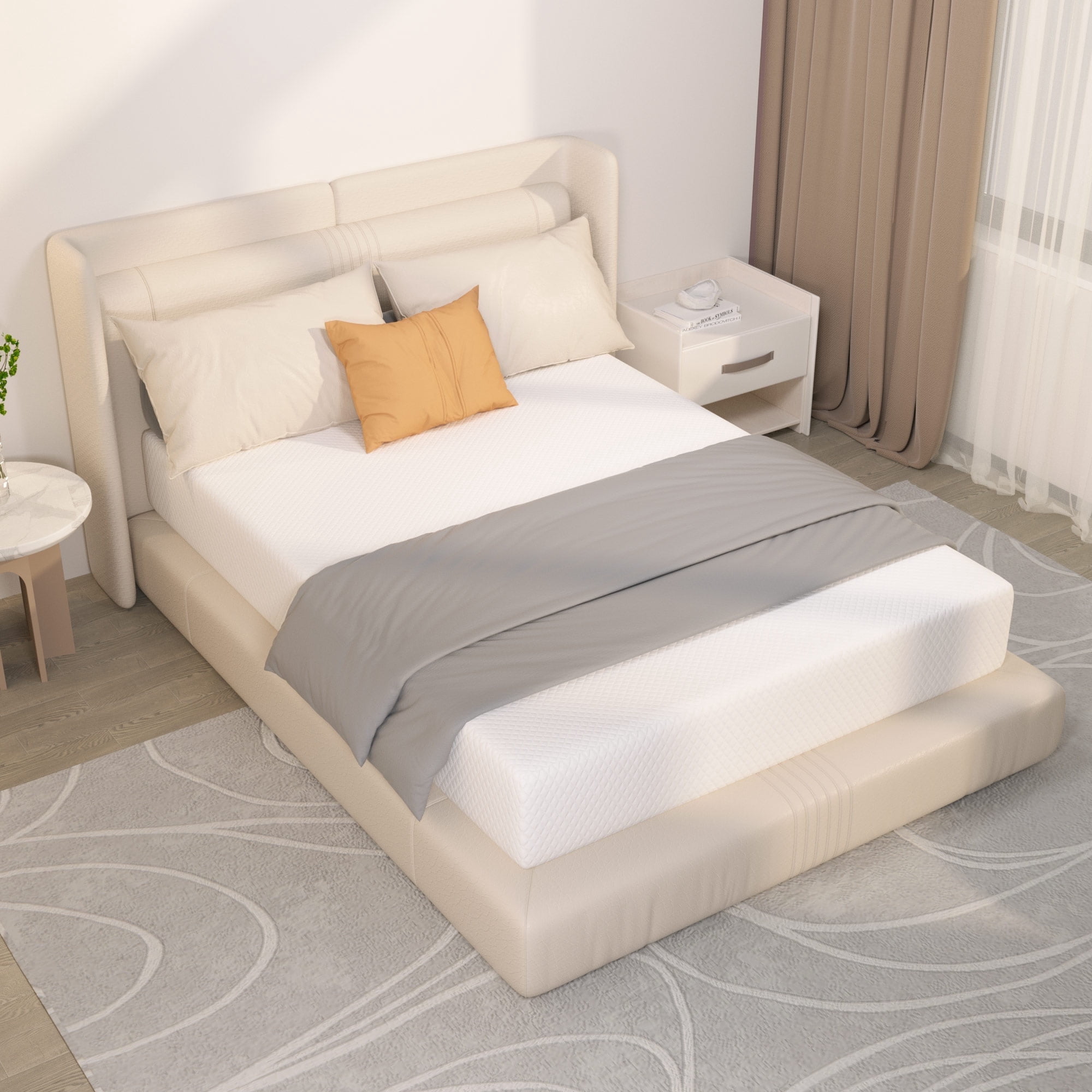 CL.HPAHKL 10 Inch Full Size Mattress, Gel Memory Foam Mattress Medium ...