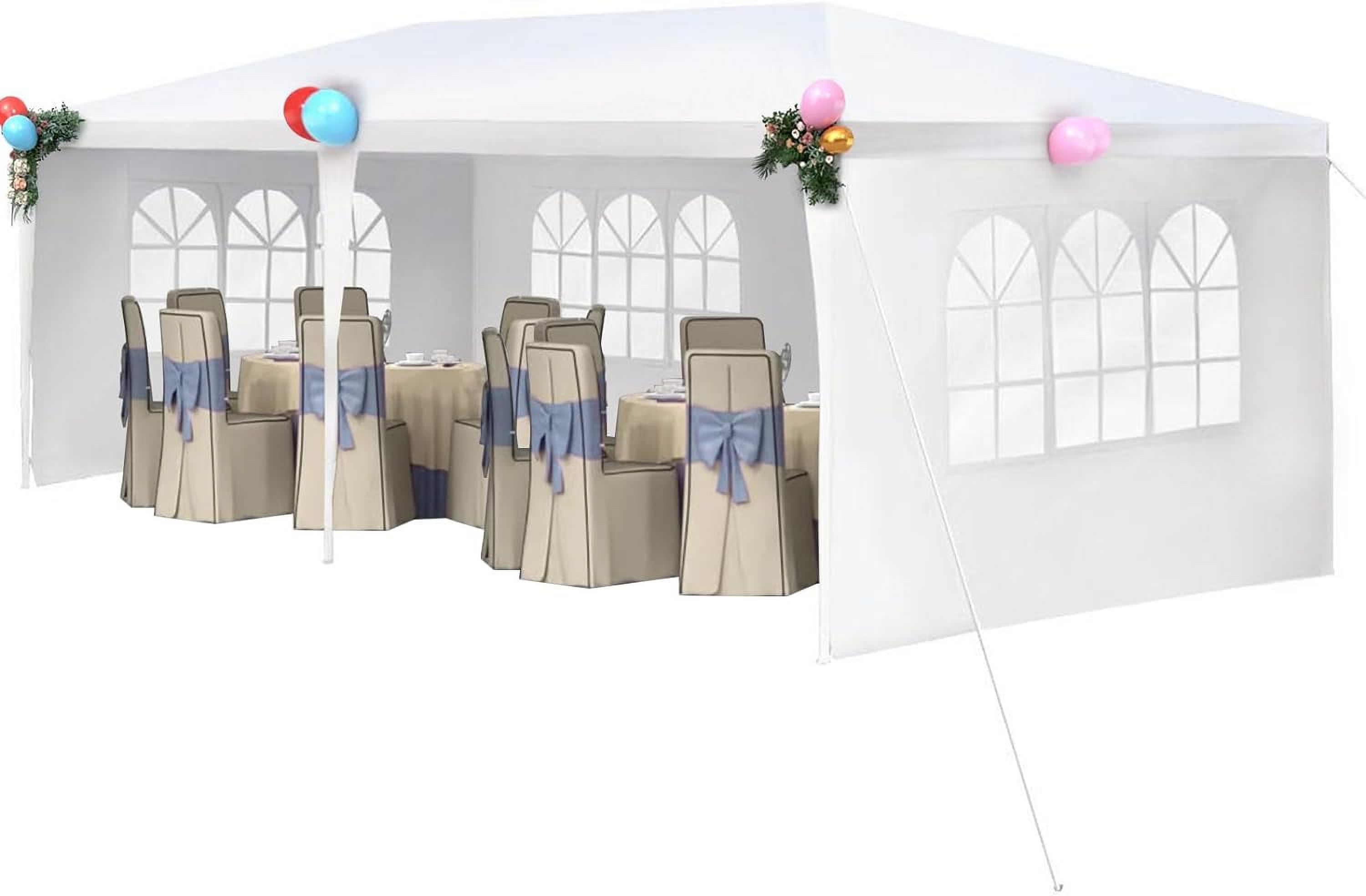 CL.HPAHKL 10x20 Party Tent, Waterproof Outdoor Gazebo Shade Canopy Tent ...