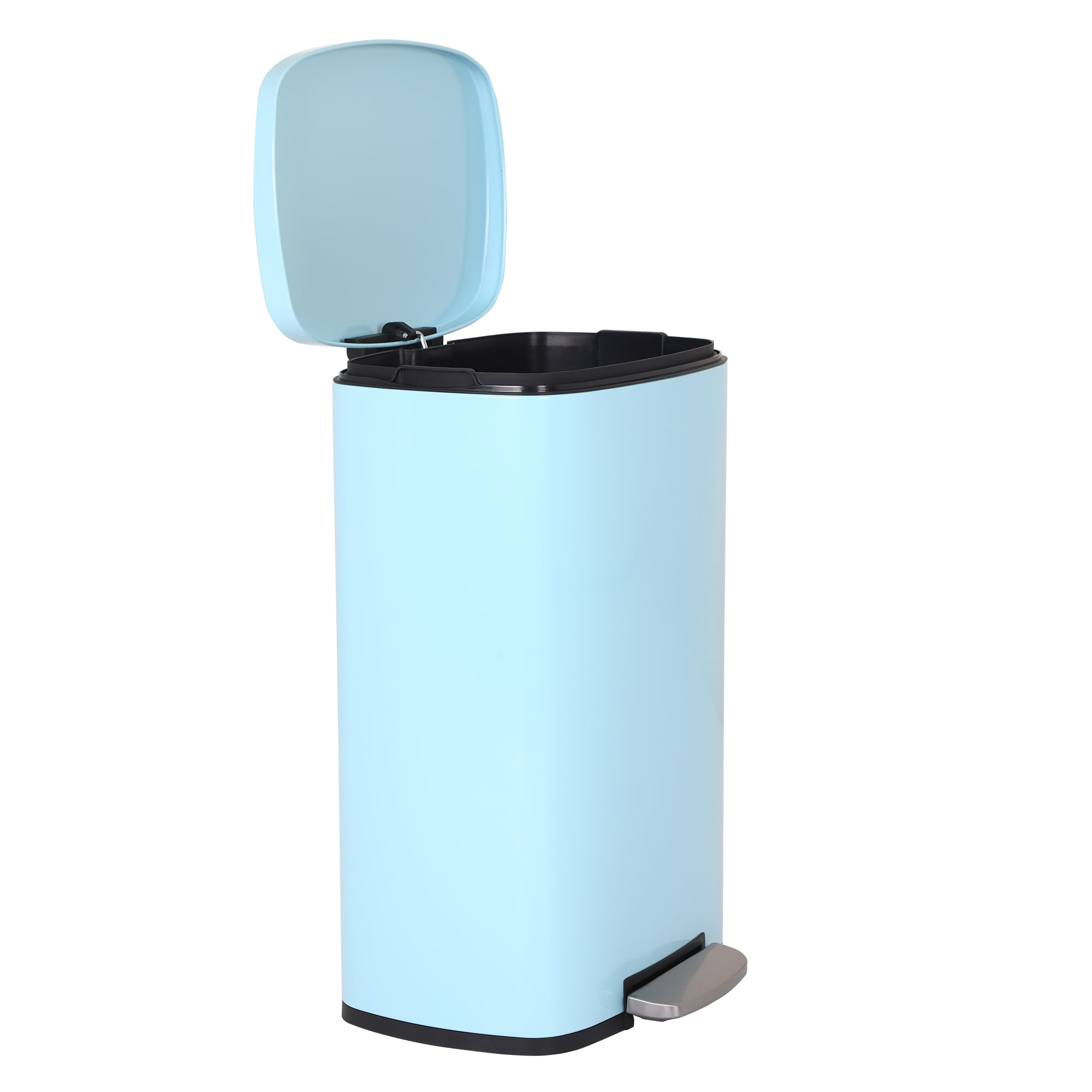 CL.HPAHKL 13 Gallon(50L) Kitchen Trash Can with Lid，Stainless Steel ...