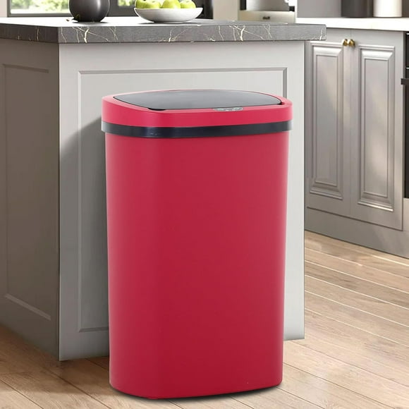 Red Trash Can