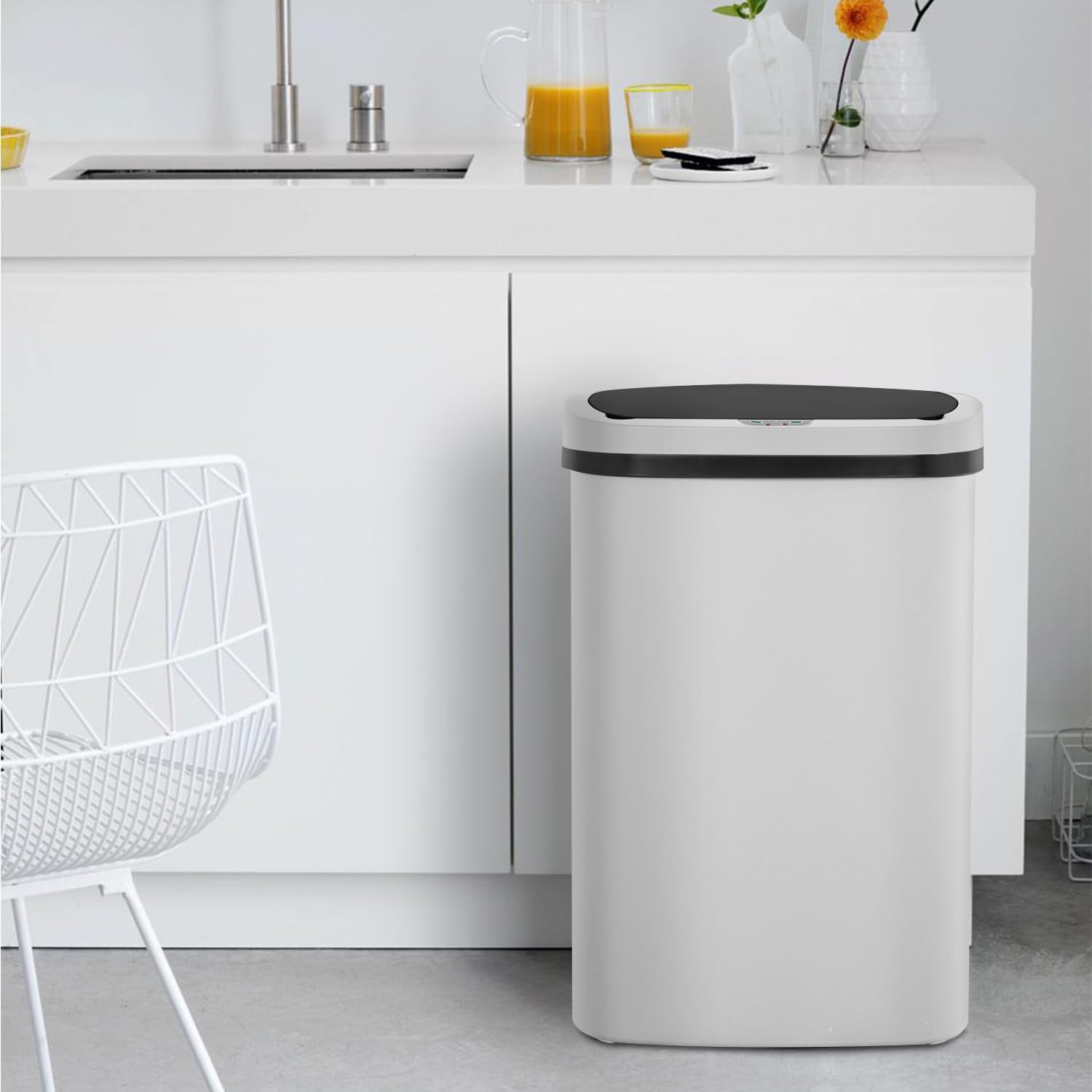 CL.HPAHKL 13 Gallon Kitchen Garbage Can, 49 Liter High-Capacity Broken ...