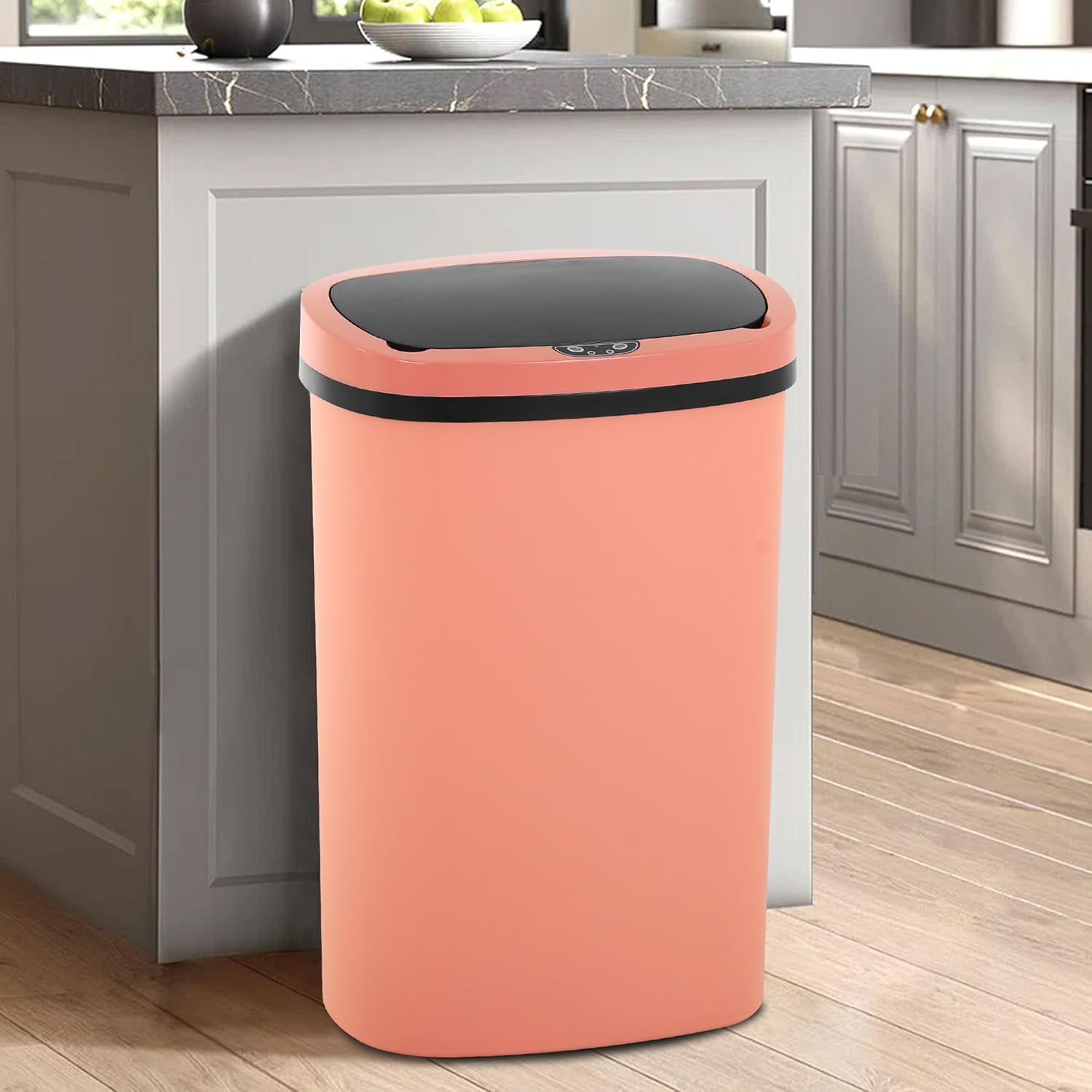 CL.HPAHKL 13 Gallon Kitchen Trash Can, Motion Sensor Trash Can 49 Liter ...