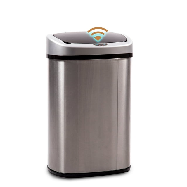 CL.HPAHKL 13 Gallon Trash Can with Lid, 50 Liter High-Capacity ...