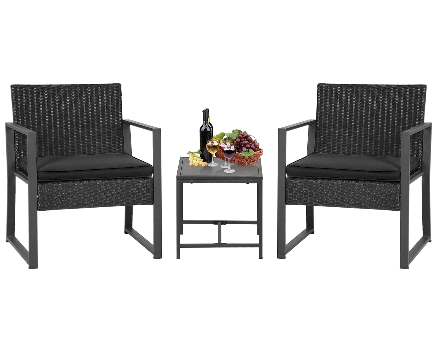 CL.HPAHKL Patio Furniture Set 3-Piece Outdoor Chairs Conversation Set ...