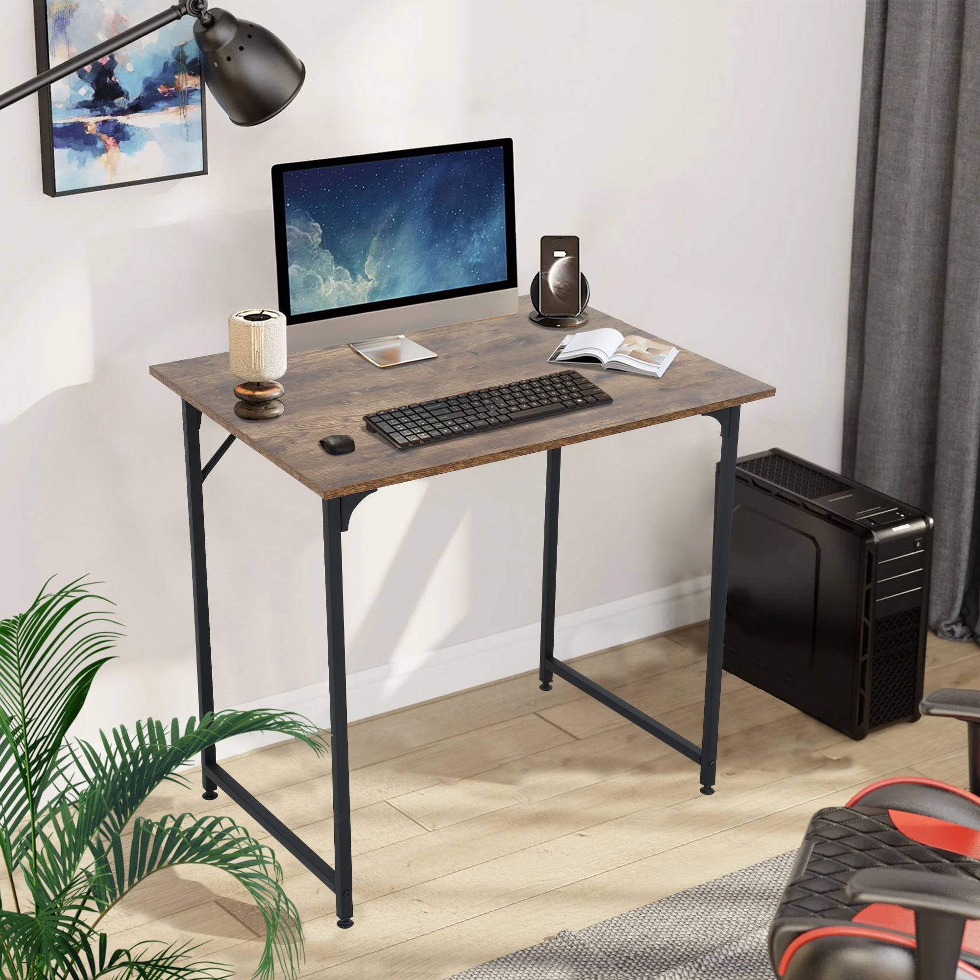 CL.HPAHKL 32 inch Small Computer Desk for Small Spaces, Modern Simple ...