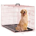 CL.HPAHKL 36 Inch Dog Cage, Folding Crate Double Door, Removable Tray ...