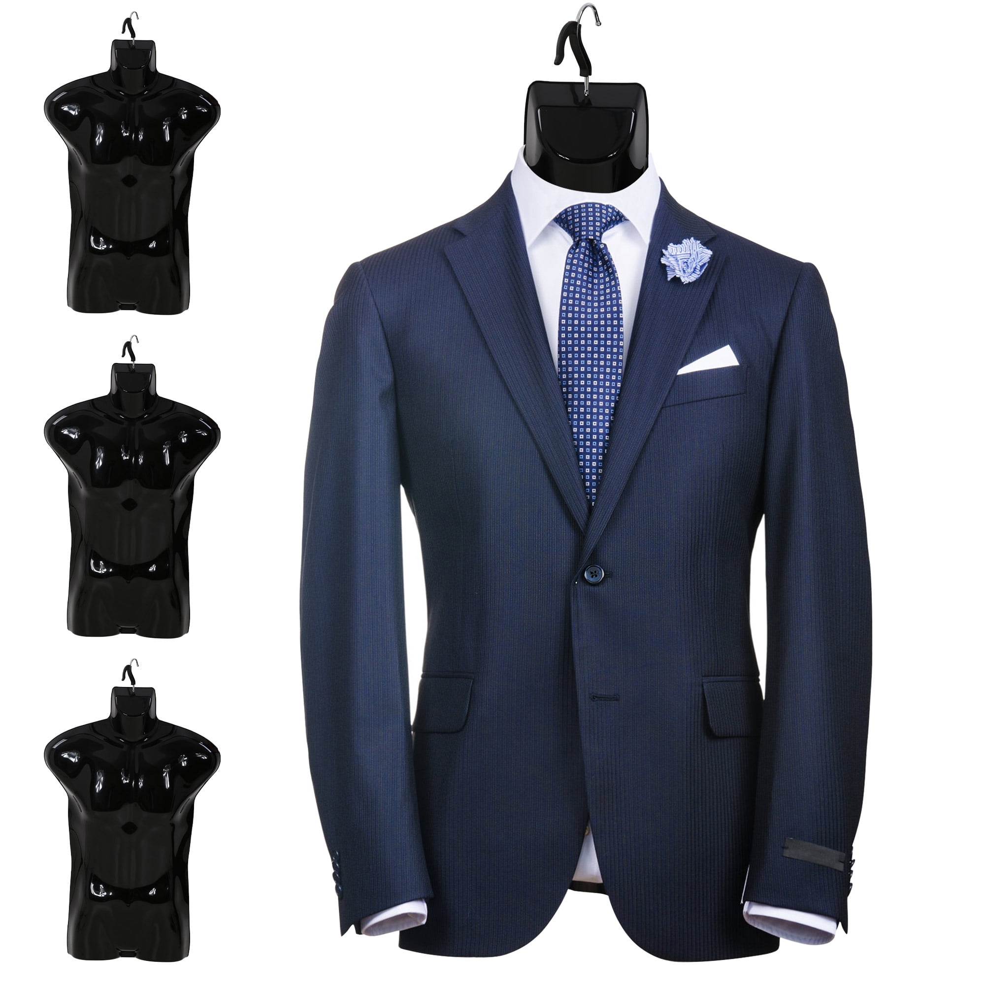CL.HPAHKL 4-Packs Male Mannequin Torso, 30 Inch Half Body Mannequin ...