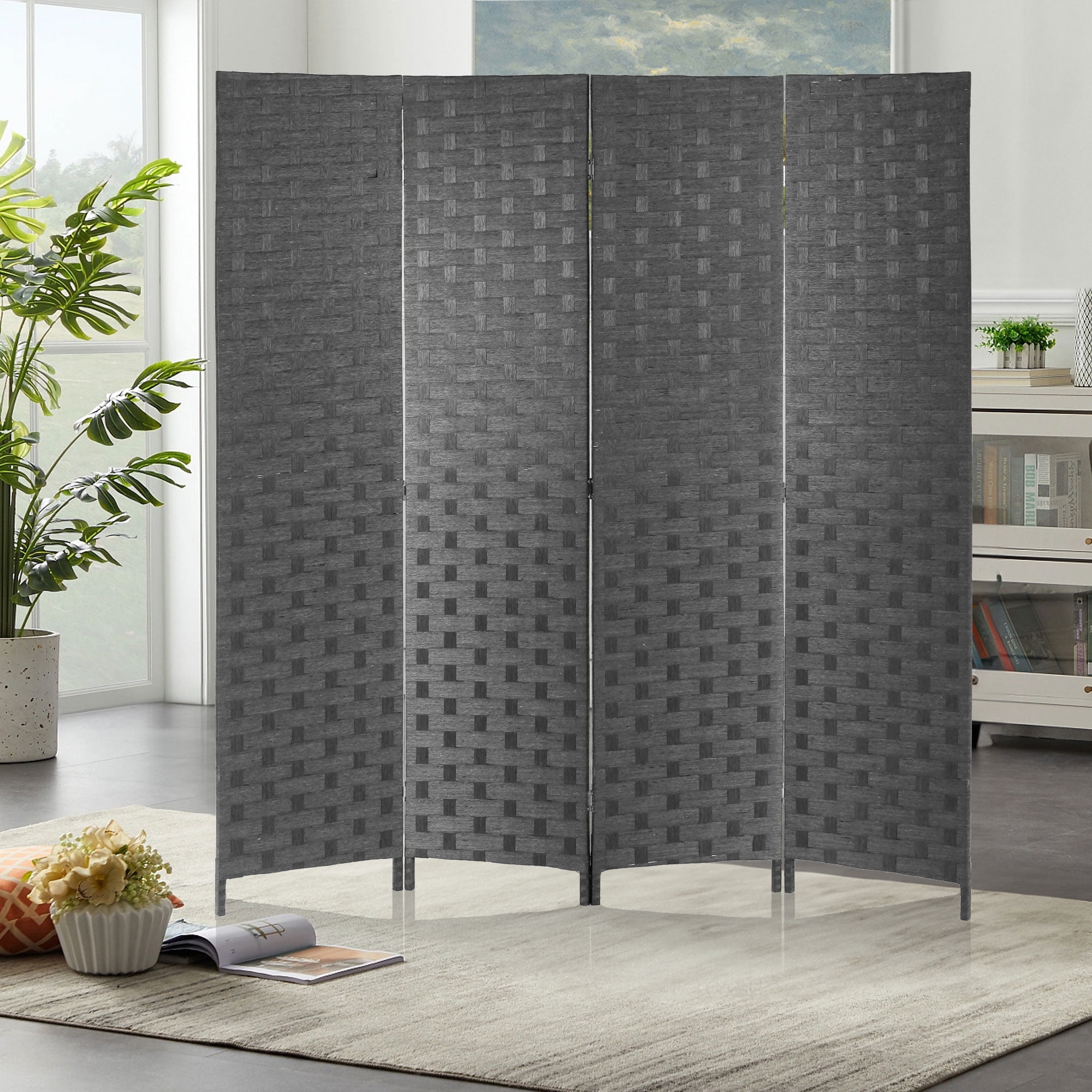 CL.HPAHKL 4 Panel Room Divider, 6 ft Room Partitions and Dividers ...