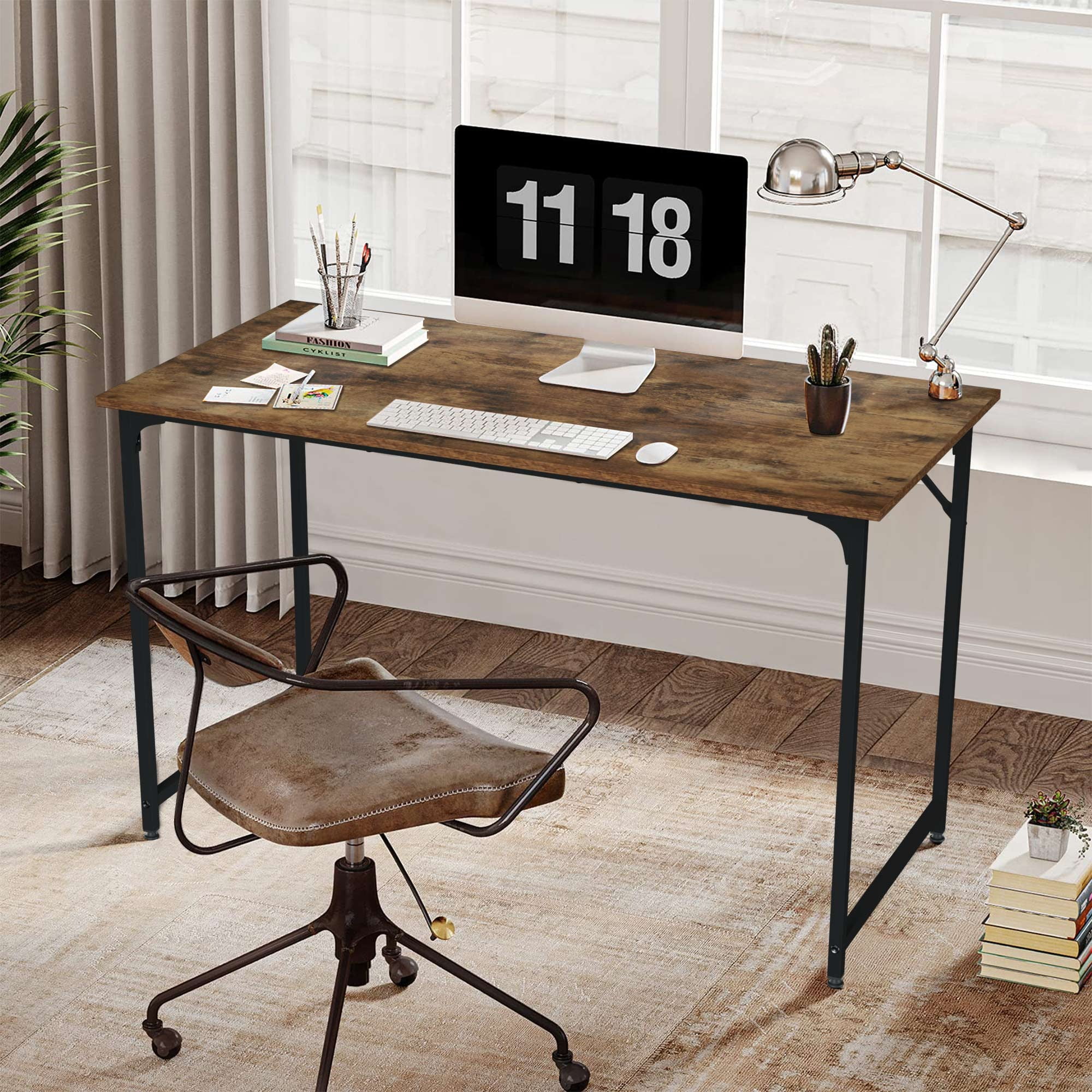 CL.HPAHKL 48 inch Computer Desk, Modern Simple Style Home Office Desk ...