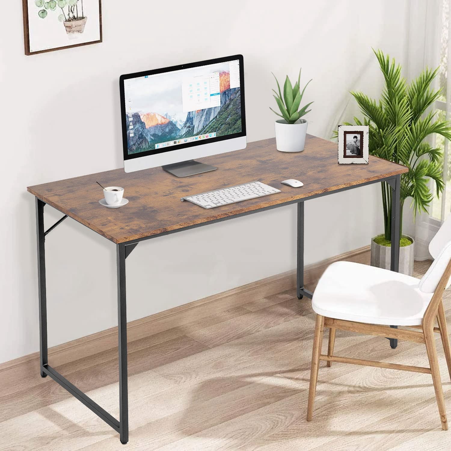 CL.HPAHKL 48 inch Computer Desk, Modern Simple Style Home Office Desk ...
