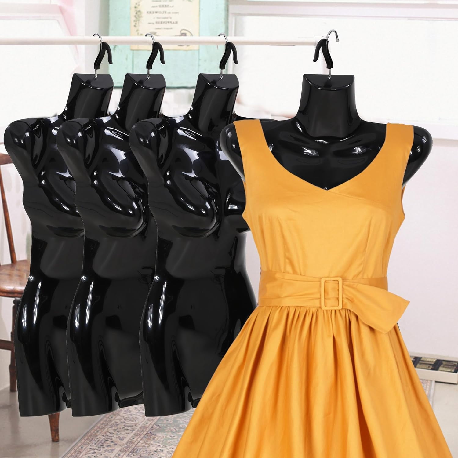 CL.HPAHKL 4PCS Female Mannequin Torso Half Body, Dress Form Sewing ...