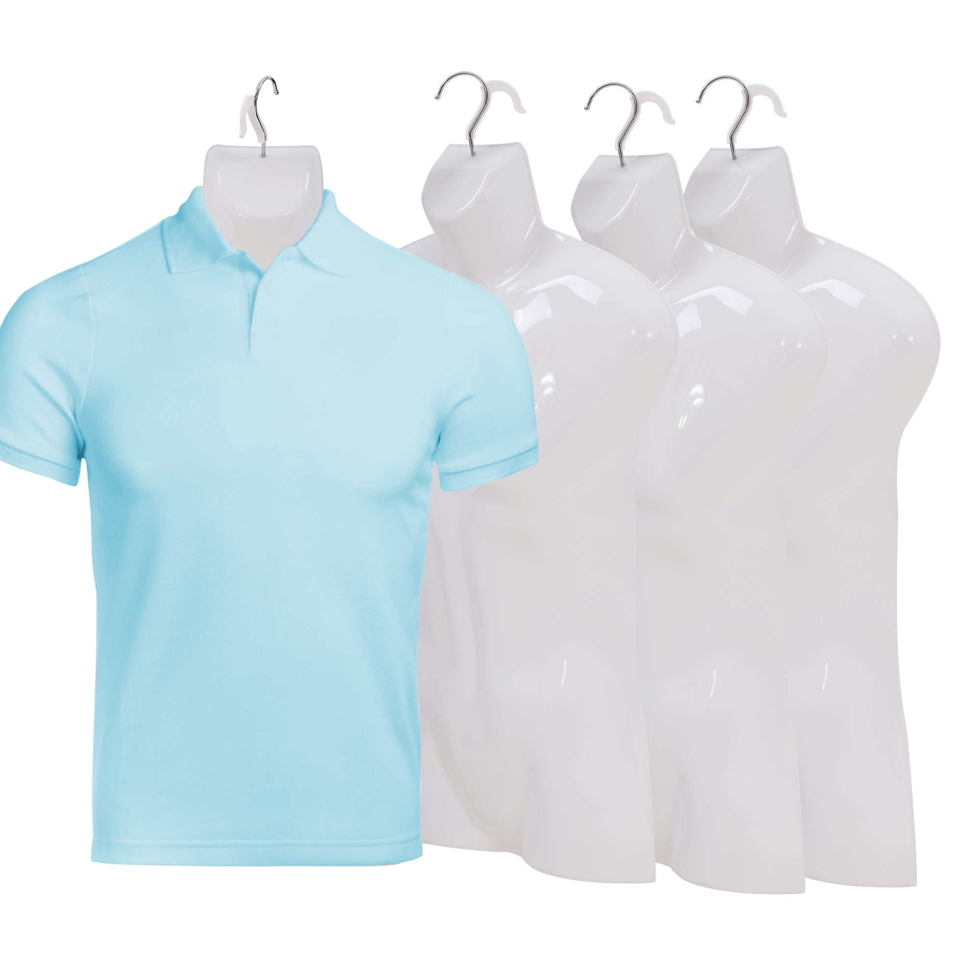CL.HPAHKL 4PCS Male Mannequin Half Maniquin Body Torso Dress Form ...