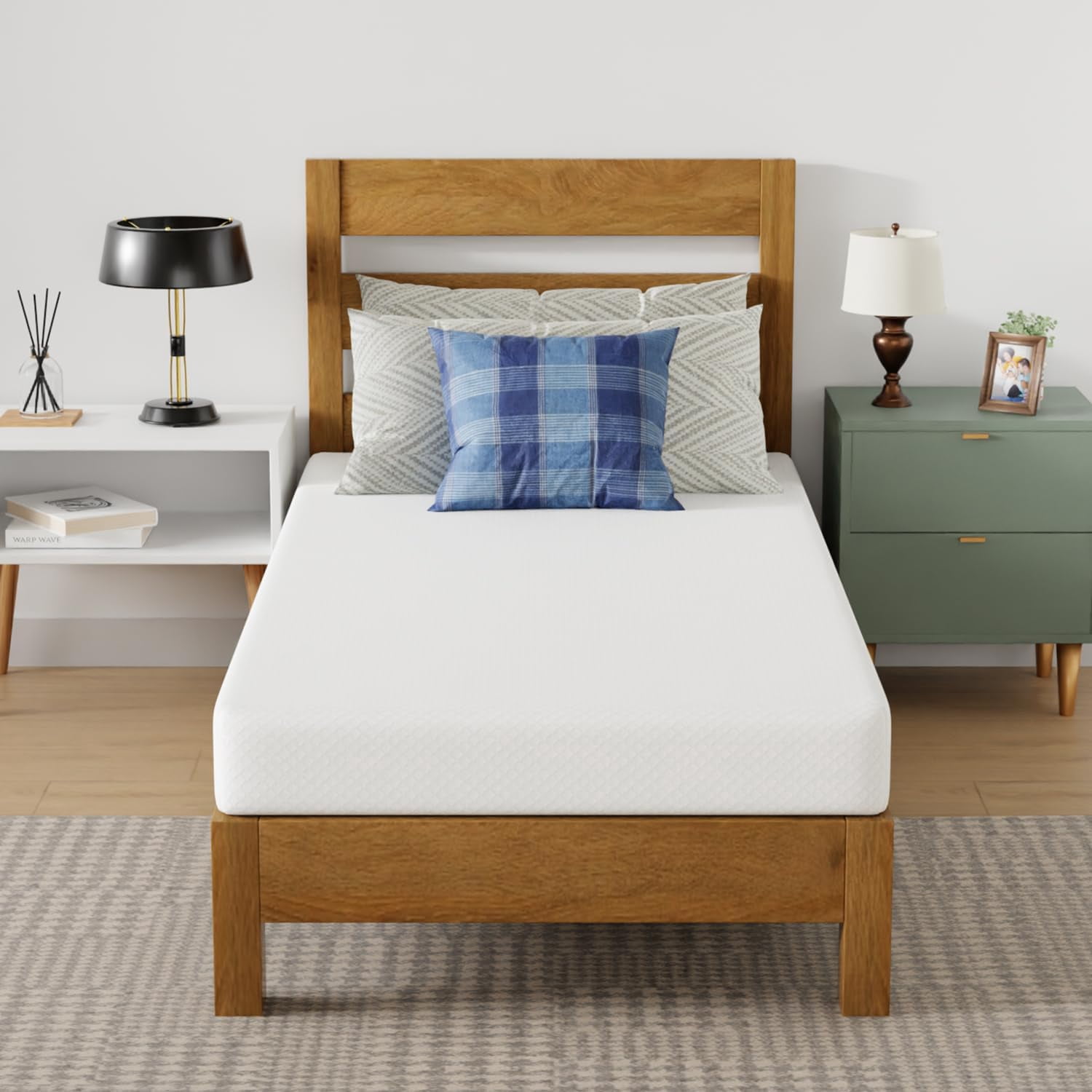 CL.HPAHKL 5/6 inch Twin XL Size Gel Memory Foam Mattress for a Cool ...