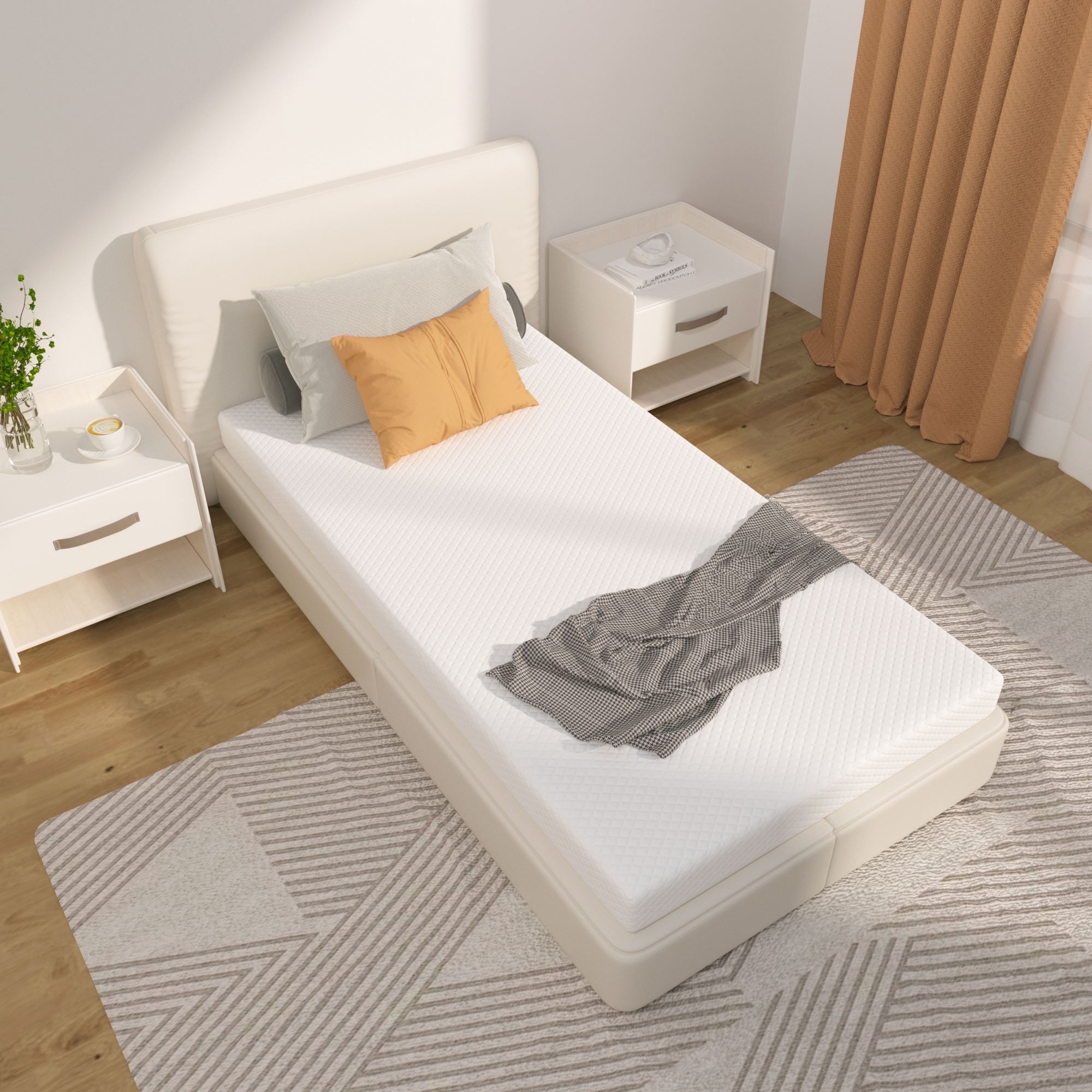 CL.HPAHKL 5 Inch Twin Size Mattress, Gel Memory Foam Mattresses for ...