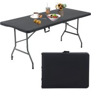 Zimtown 3ft Portable Folding Table, Lightweight Aluminum, Outdoor ...