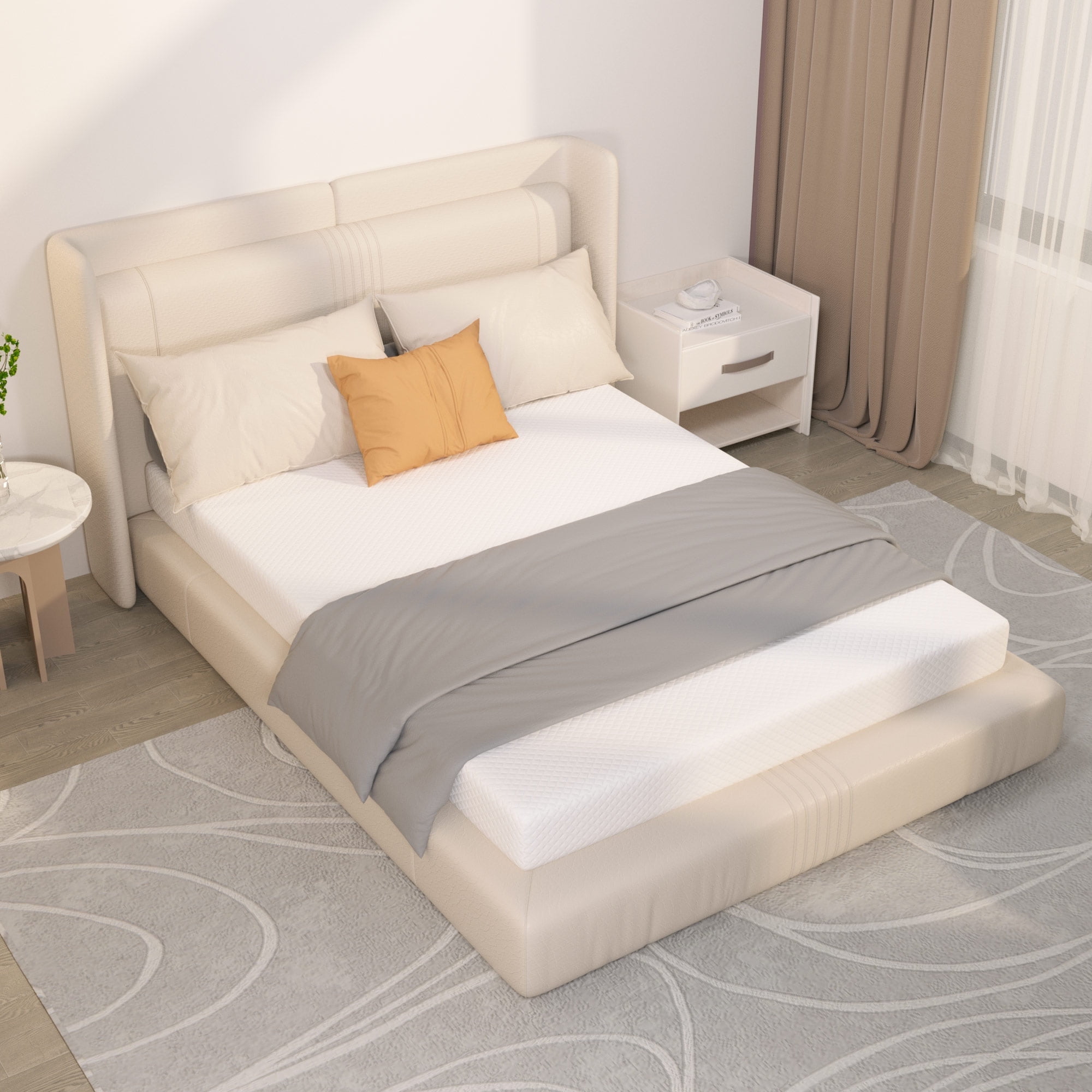 CL.HPAHKL 6 Inch Full Size Mattress, Gel Memory Foam Mattress Medium ...