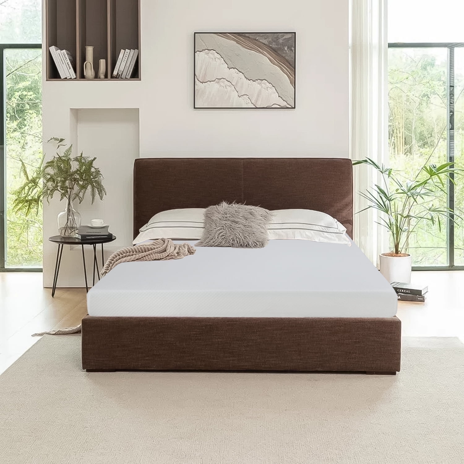 CL.HPAHKL 6 inch Queen Mattress, Gel Memory Foam Mattress in a Box ...