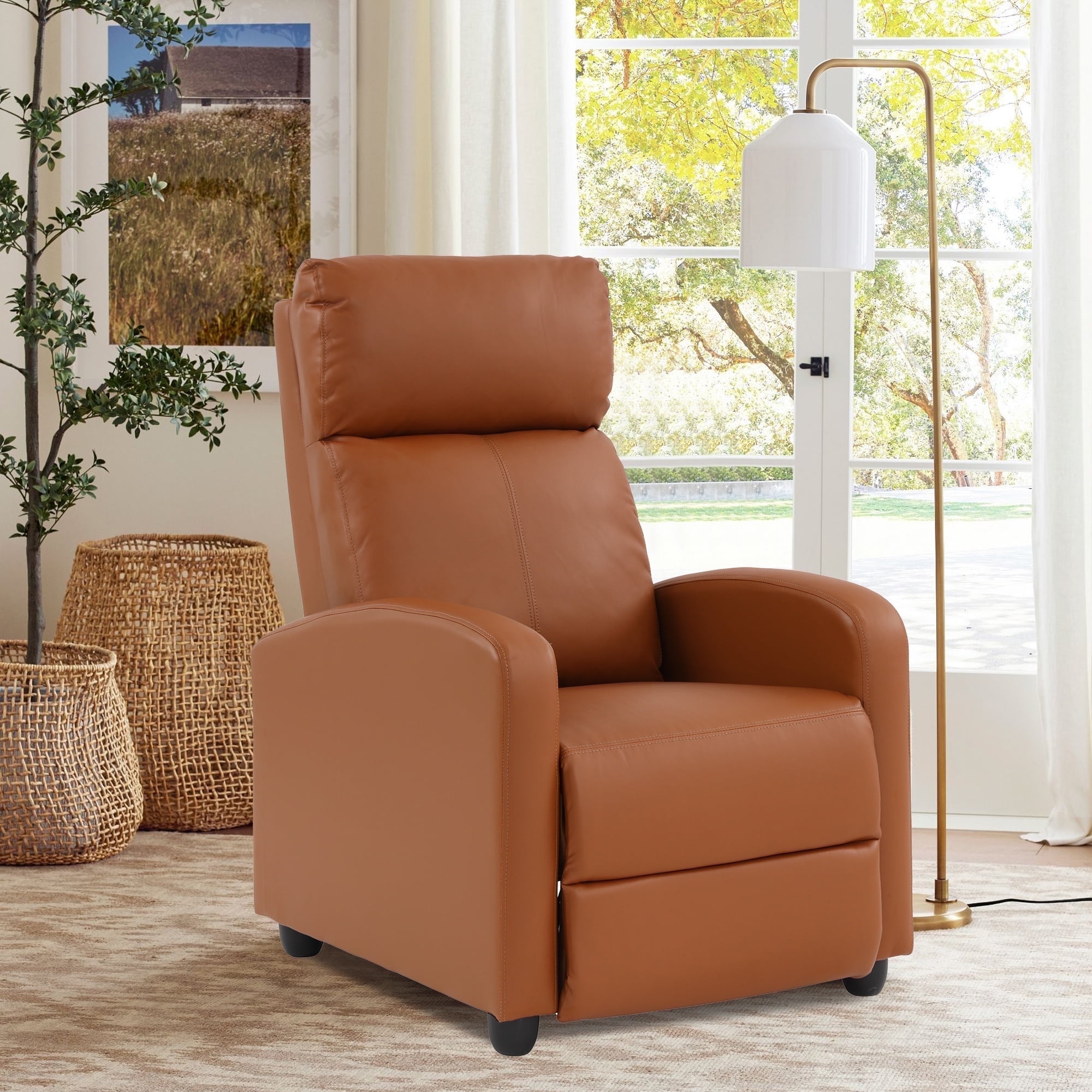 CL.HPAHKL Bedroom Recliner Chair, Adjustable Modern Reclining Chair ...