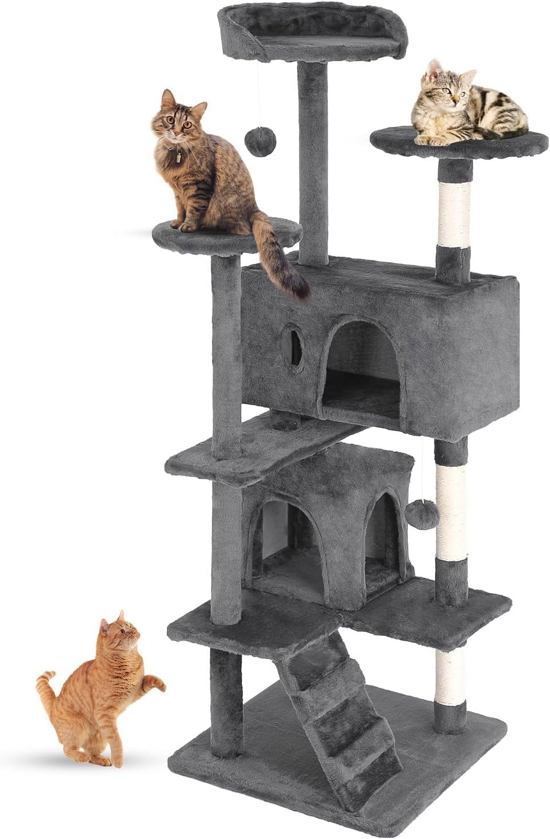CL.HPAHKL Cat Tree, 54 inch Small Cat Tower for Indoor Cats, Multi ...
