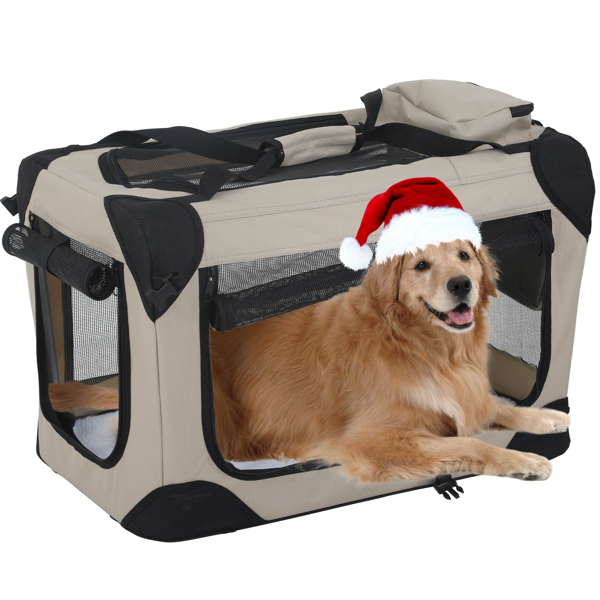 CL.HPAHKL Collapsible Dog Crate for medium dogs, 36 Inch Dog Cage Soft ...