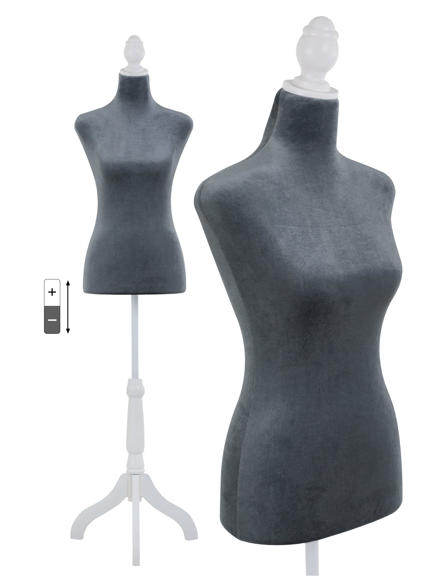 CL.HPAHKL Female Mannequin Torso Manikin Dress Form 49.6-63.4 Inch ...