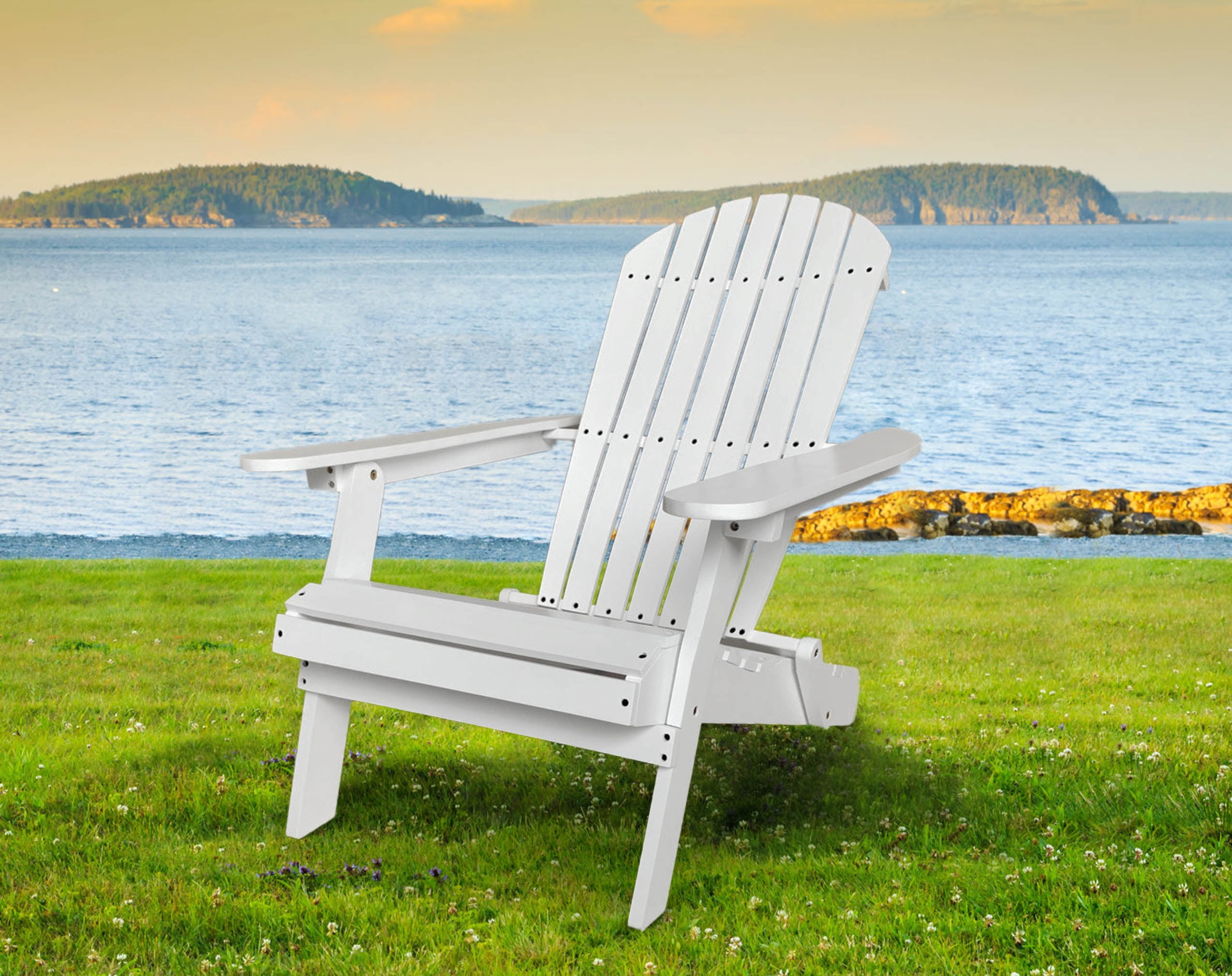 CL.HPAHKL Folding Adirondack Chairs for Outside , Adirondack Patio ...