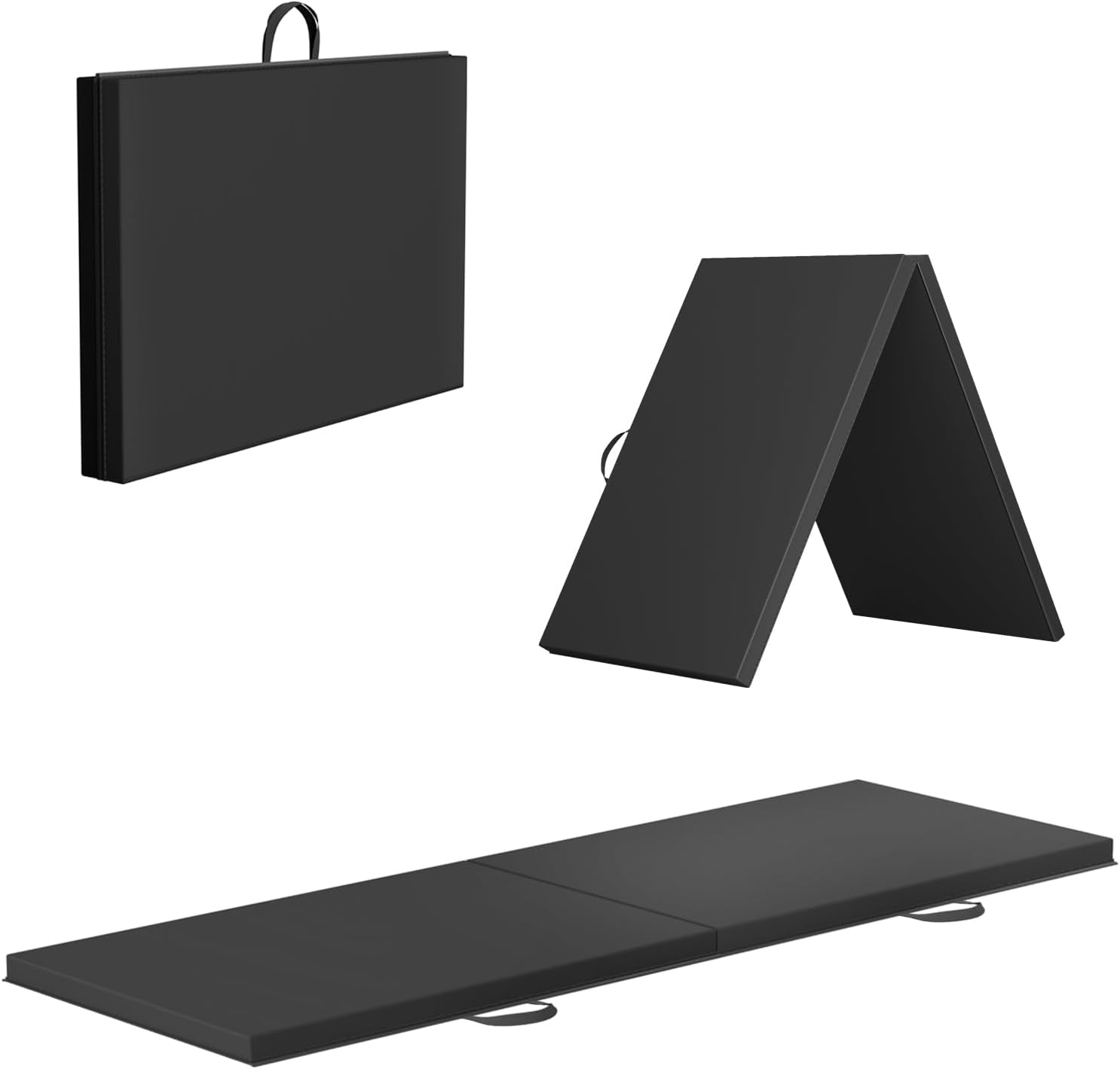 CL.HPAHKL Folding Exercise Gymnastics Mat, Portable Tumbling Mat with ...