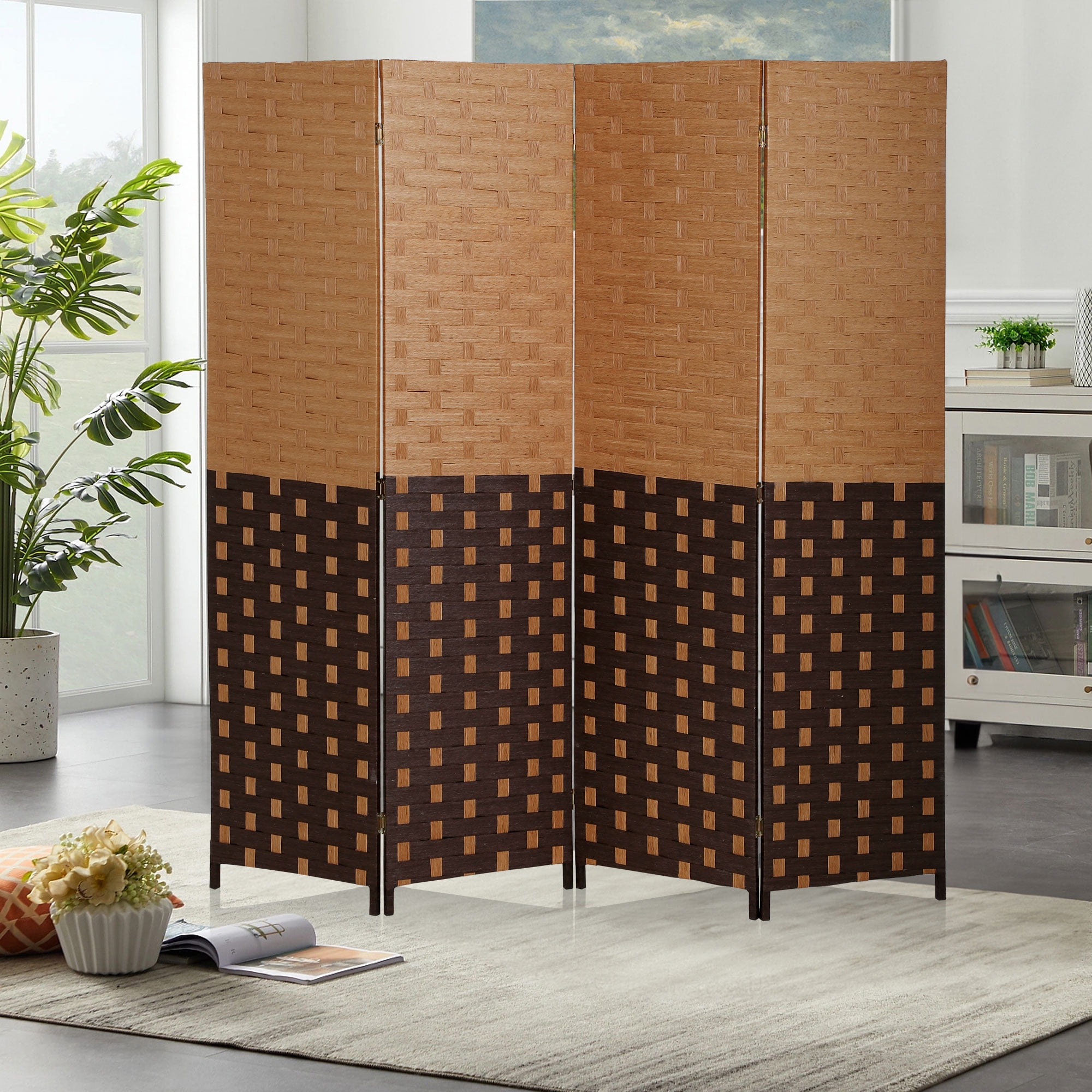 CL.HPAHKL Folding Screen Room Divider, Portable Partition Wall Divider ...