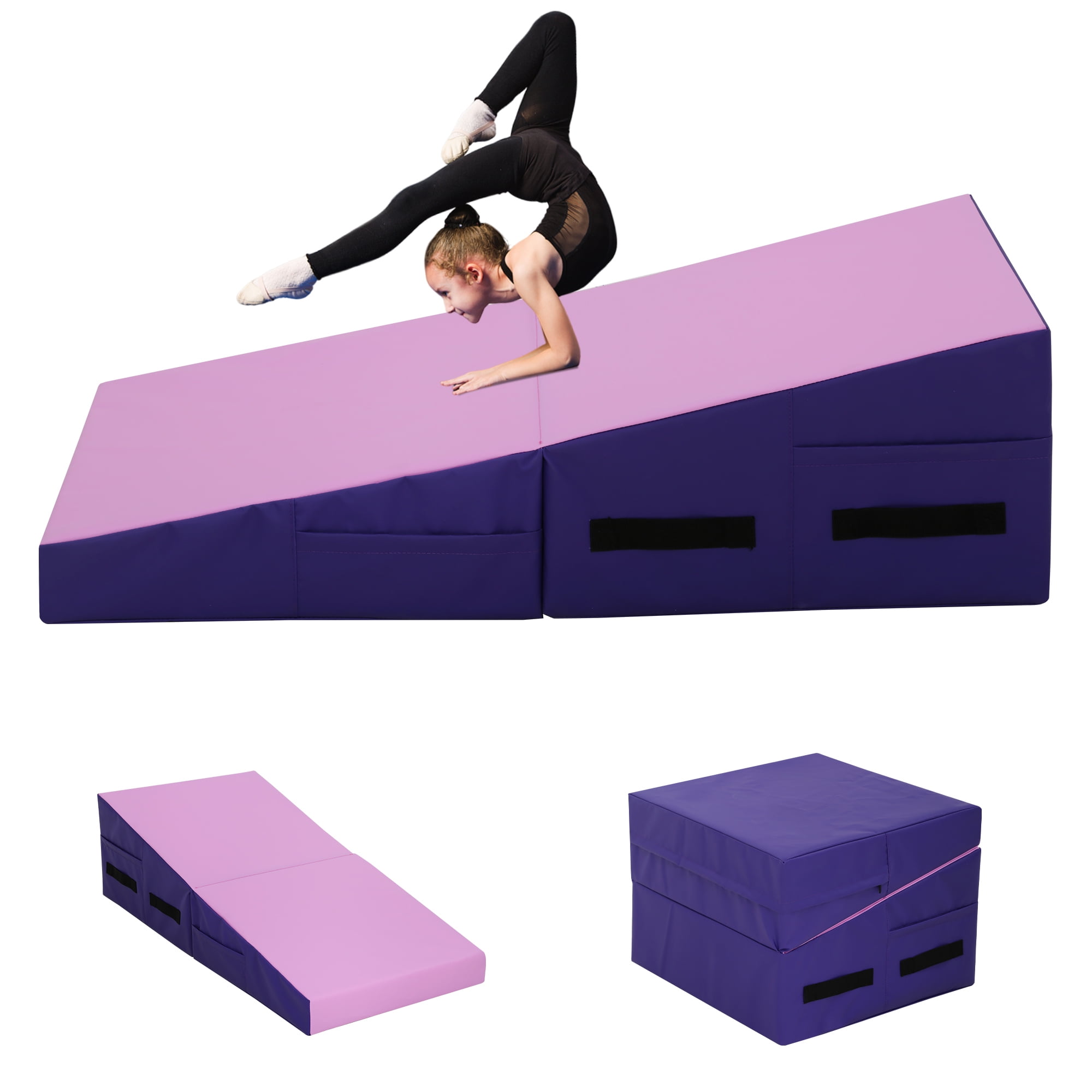 CL.HPAHKL Gymnastics Cheese Mats, Gym Fitness Tumbling Skill Shape Mat ...