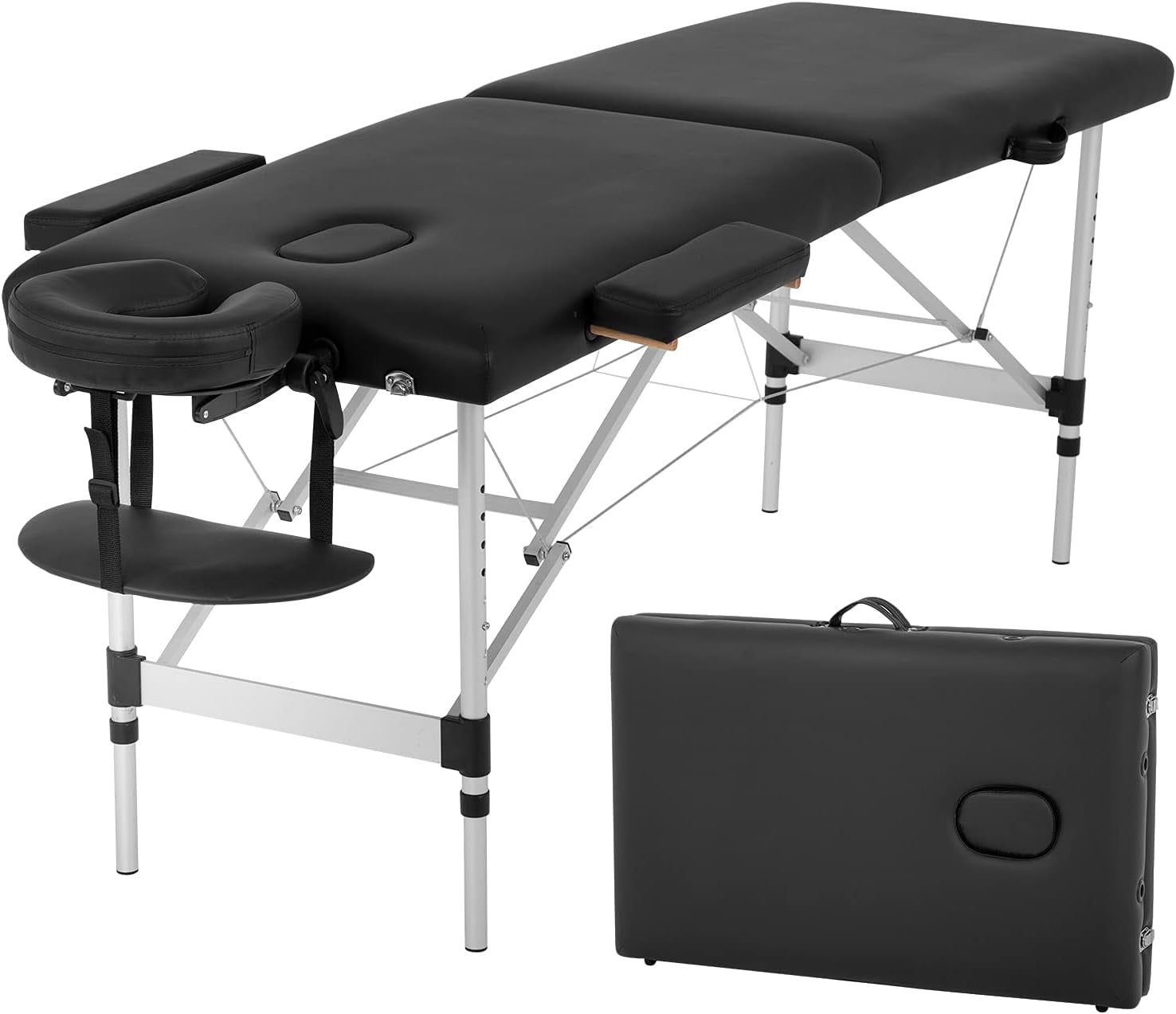 CL.HPAHKL Massage Table Portable, 2 Fold Lash Bed Massage Bed ...