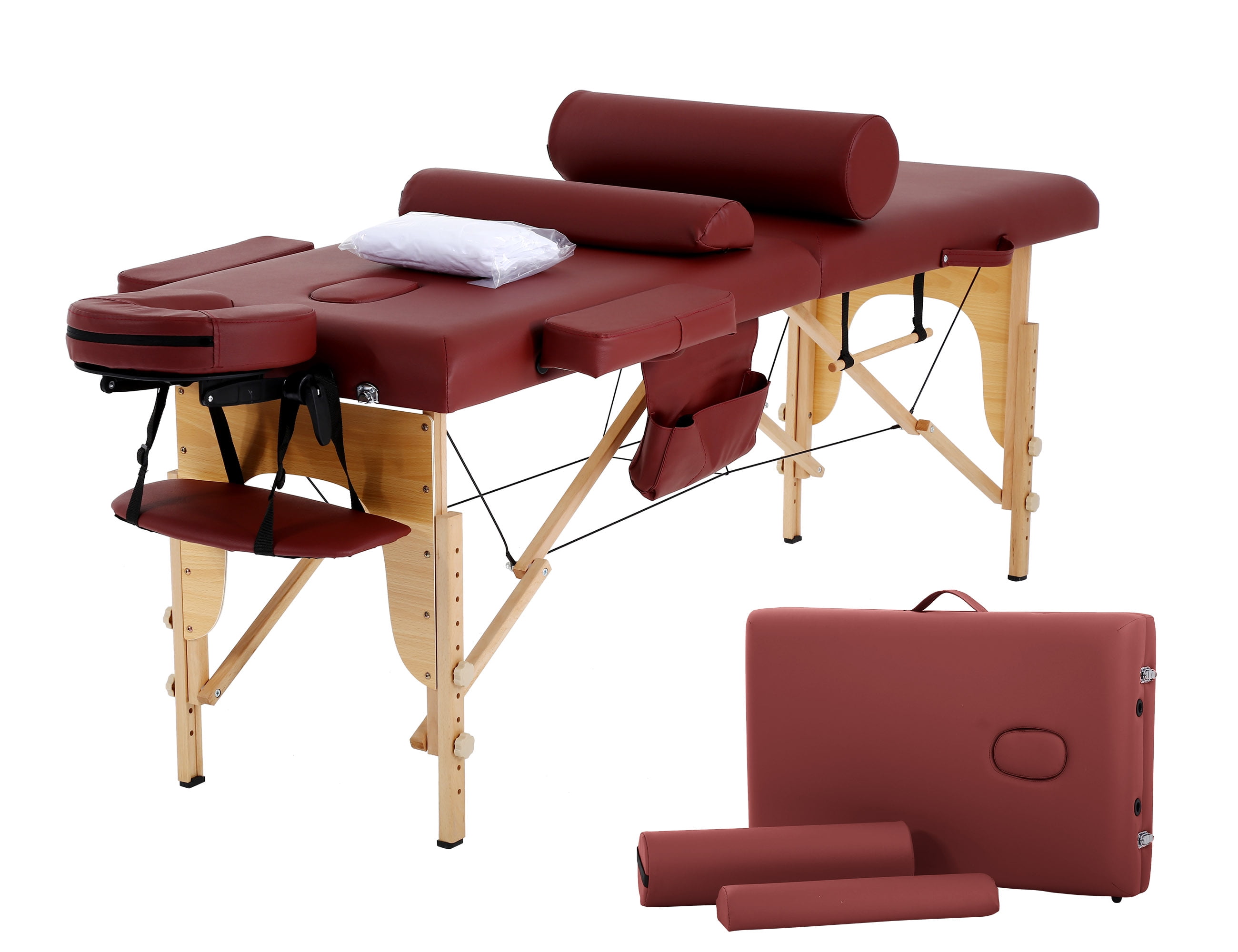 CL.HPAHKL Massage Table Portable Massage Bed, 2 Folding Lightweight ...