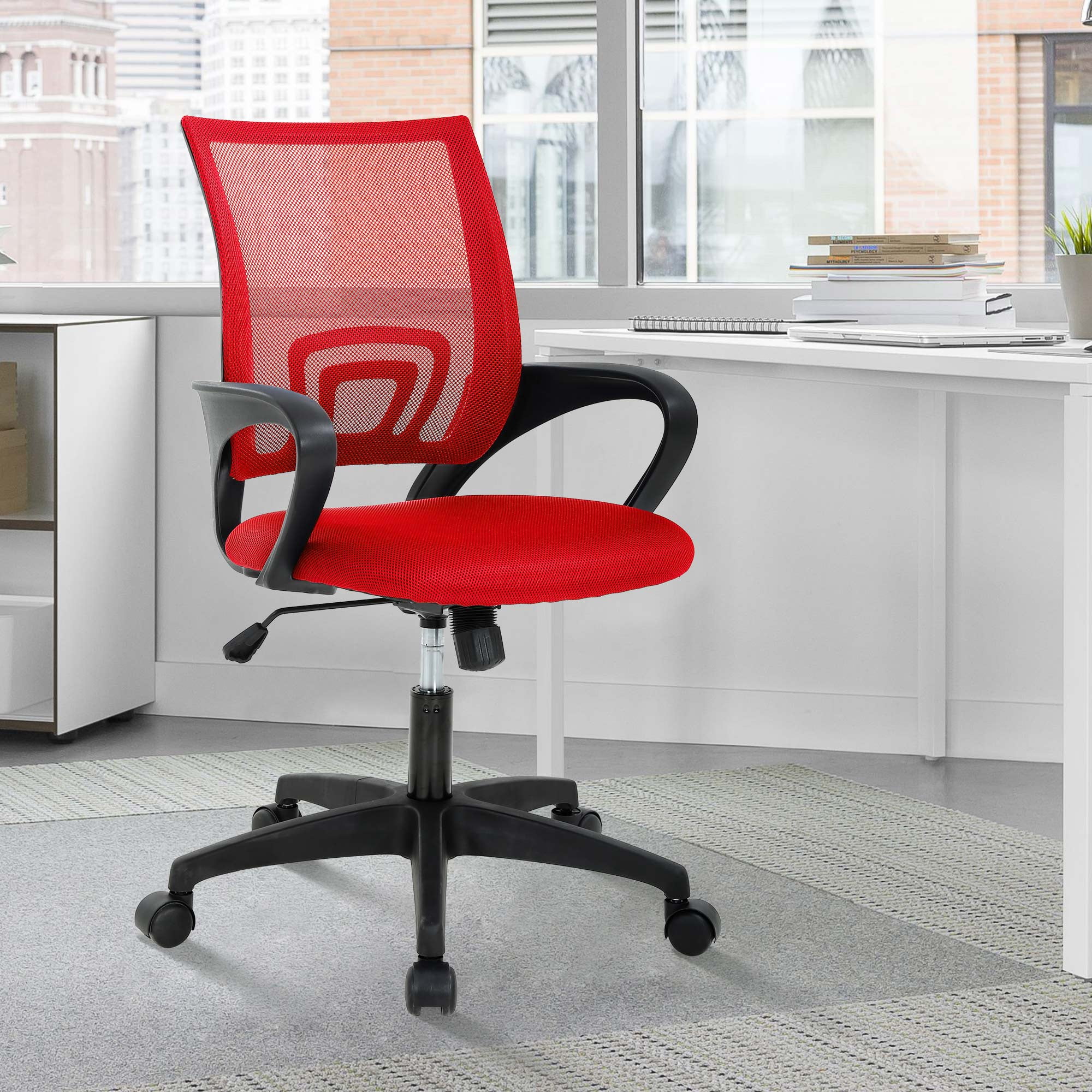 CL.HPAHKL Mesh Office Chair Comfortable Desk Chair, Ergonomic Rolling ...