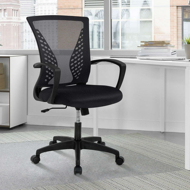 CL.HPAHKL Mesh Office Chair, Computer Desk Chair with Wheels Adjustable ...