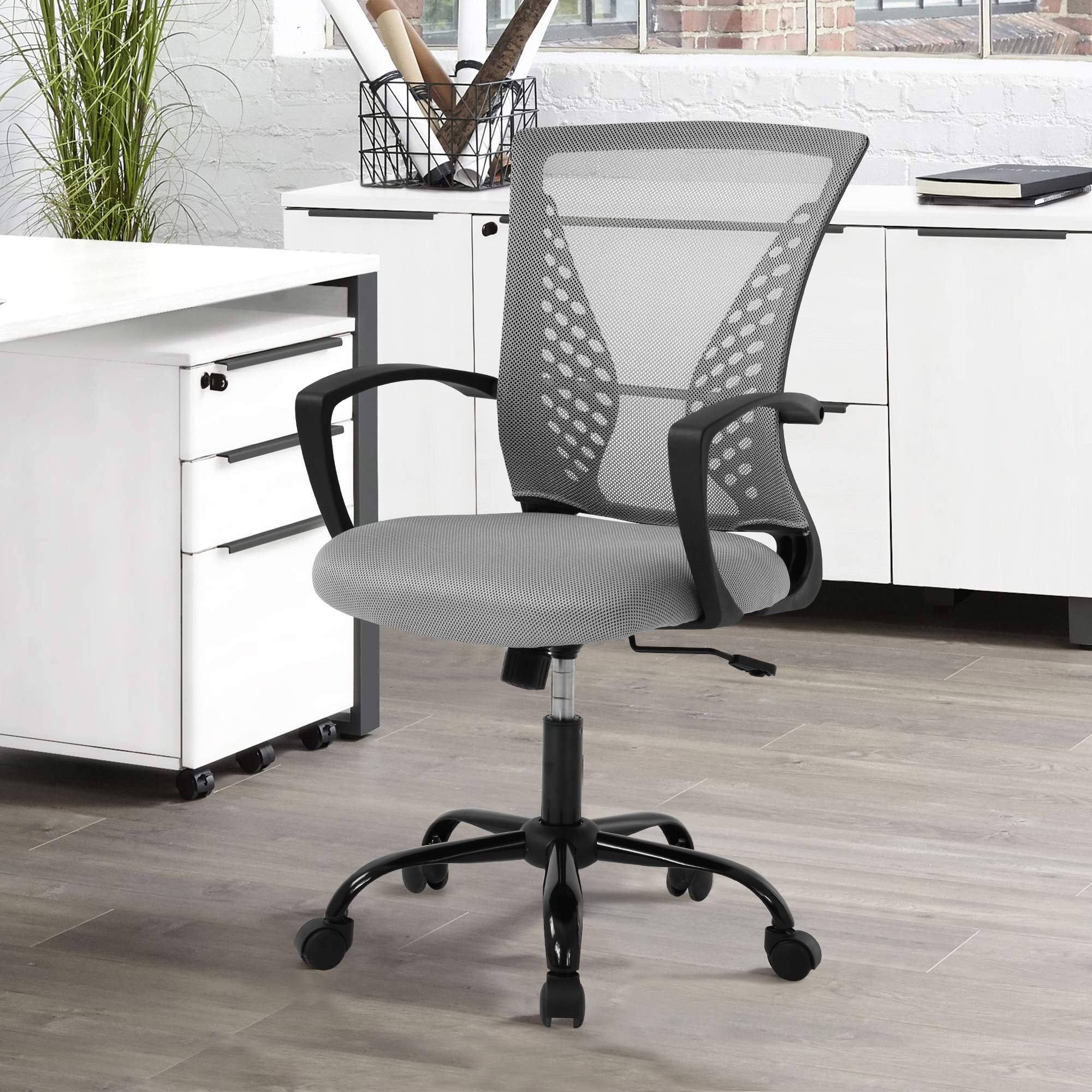 CL.HPAHKL Mesh Office Chair, Computer Desk Chair with Wheels Adjustable ...