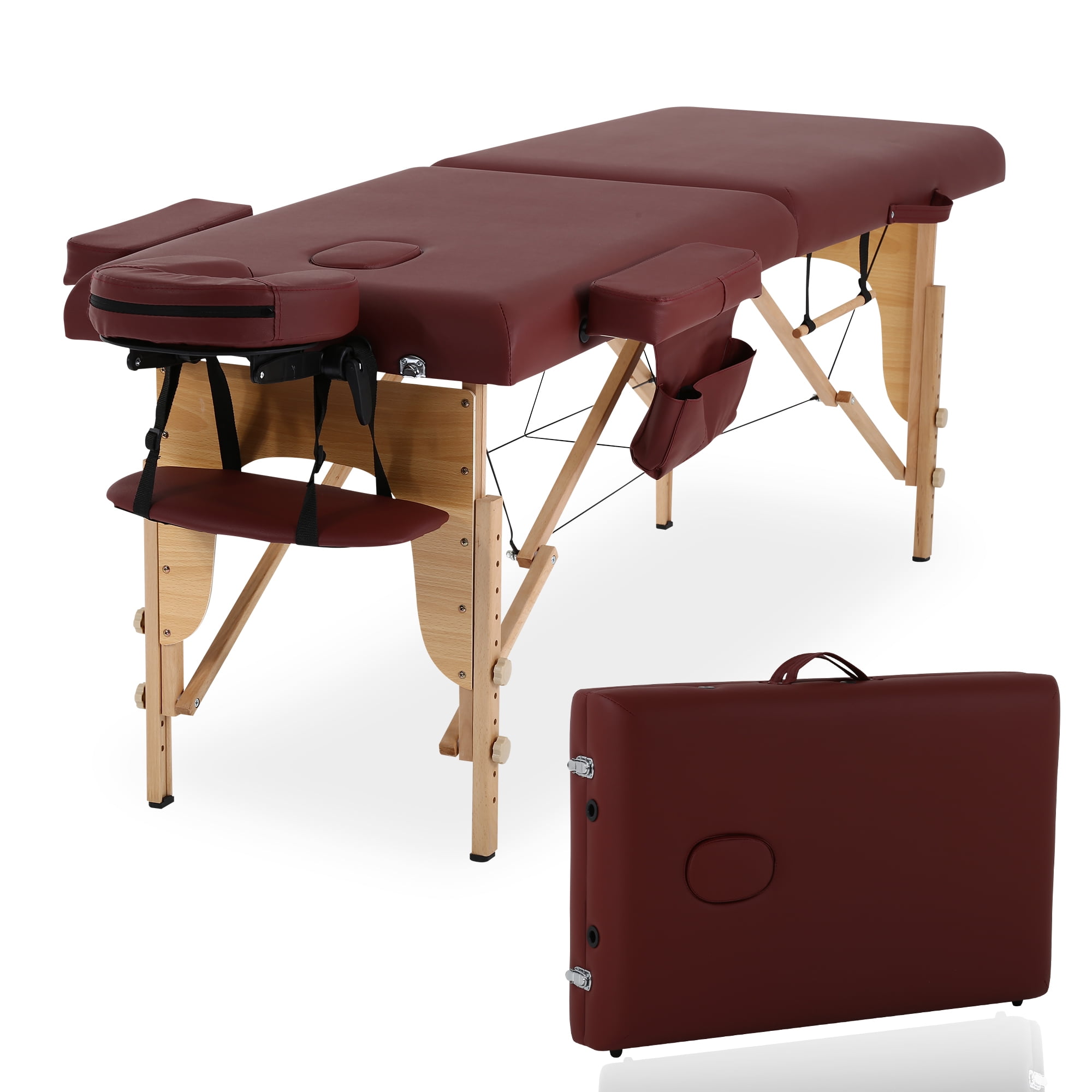 CL.HPAHKL Message Table Massage Bed Portable, 2 Folding Lightweight ...