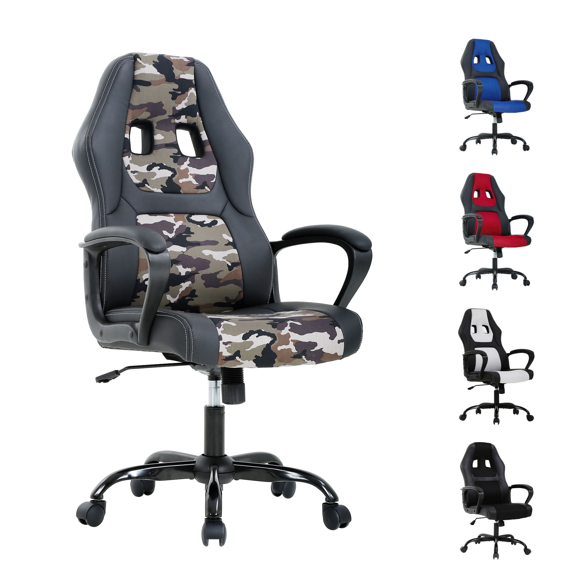 CL.HPAHKL PC Gaming Chair, Ergonomic Computer Chair PU Leather Gamer ...