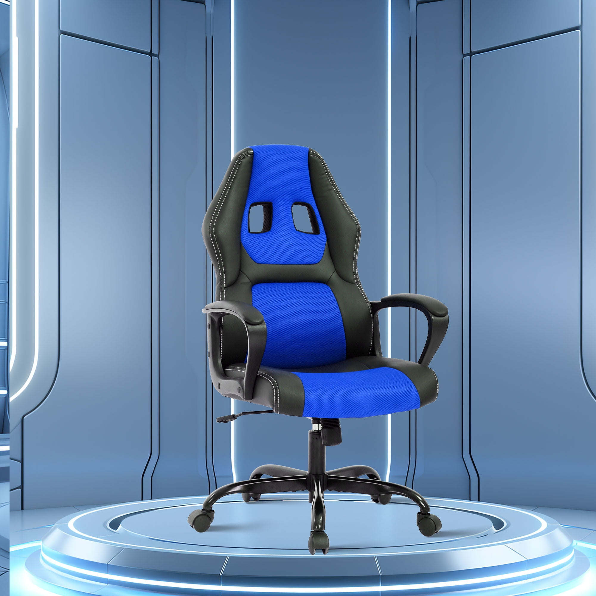 CL.HPAHKL PC Gaming Chair, Ergonomic Computer Chair PU Leather Gamer ...