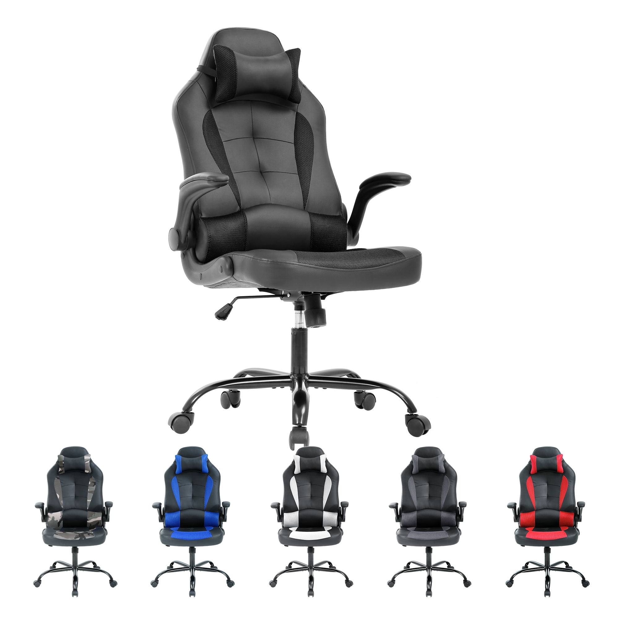 CL.HPAHKL PC Gaming Chair, Office Chair High Back PU Leather Ergonomic ...