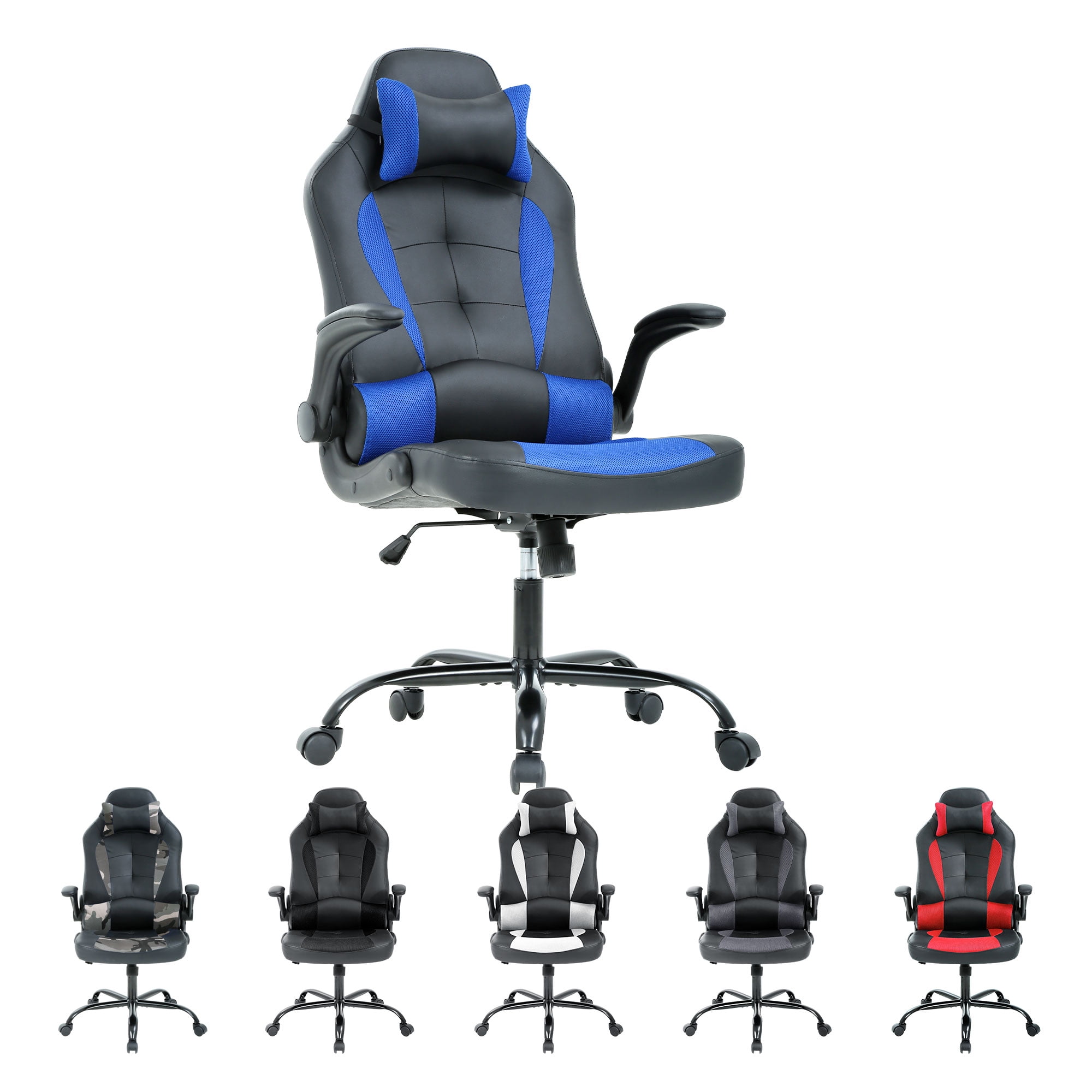 CL.HPAHKL PC Gaming Chair, Office Chair High Back PU Leather Ergonomic ...