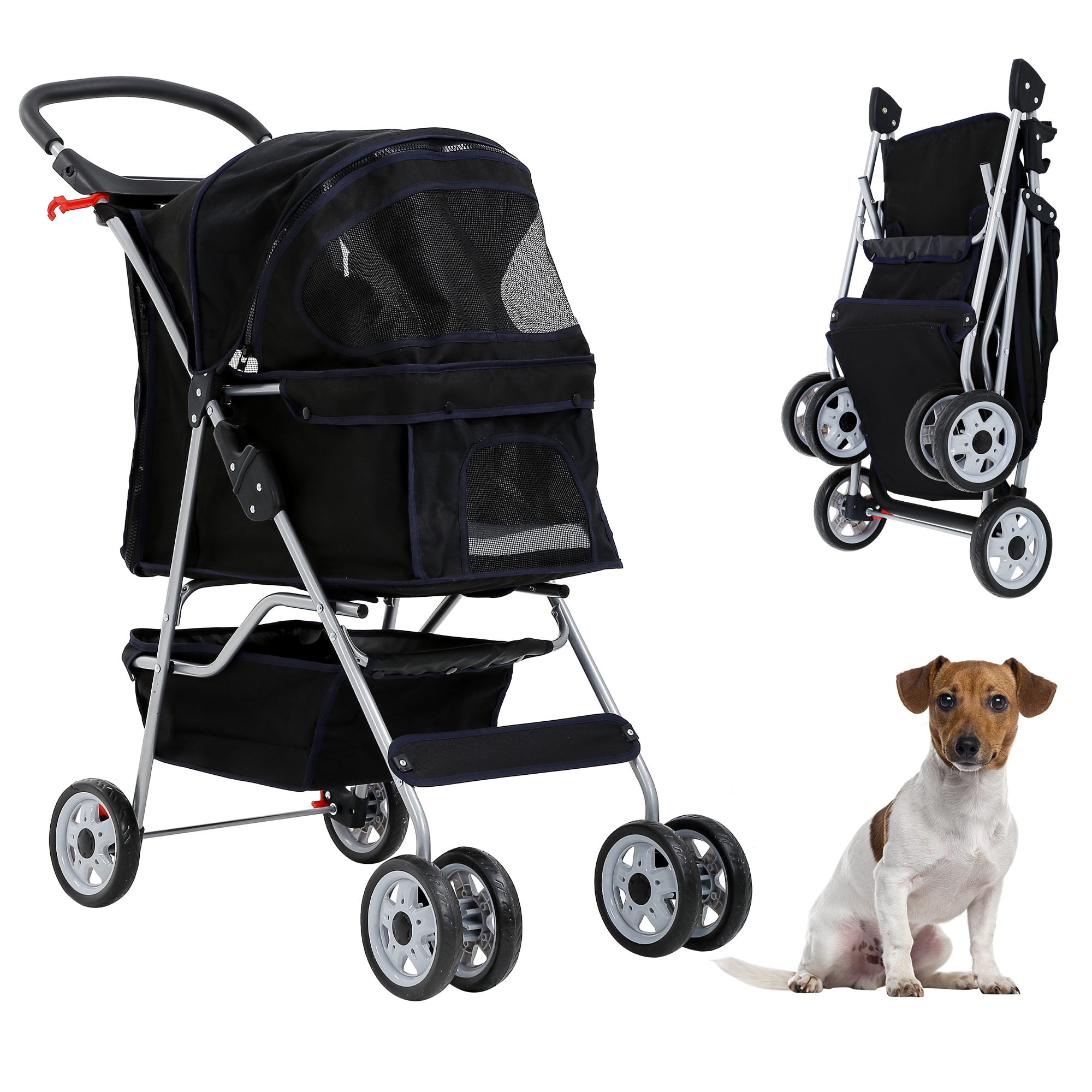 CL.HPAHKL Pet Stroller Foldable Pet Stroller Travel Stroller for Cats ...